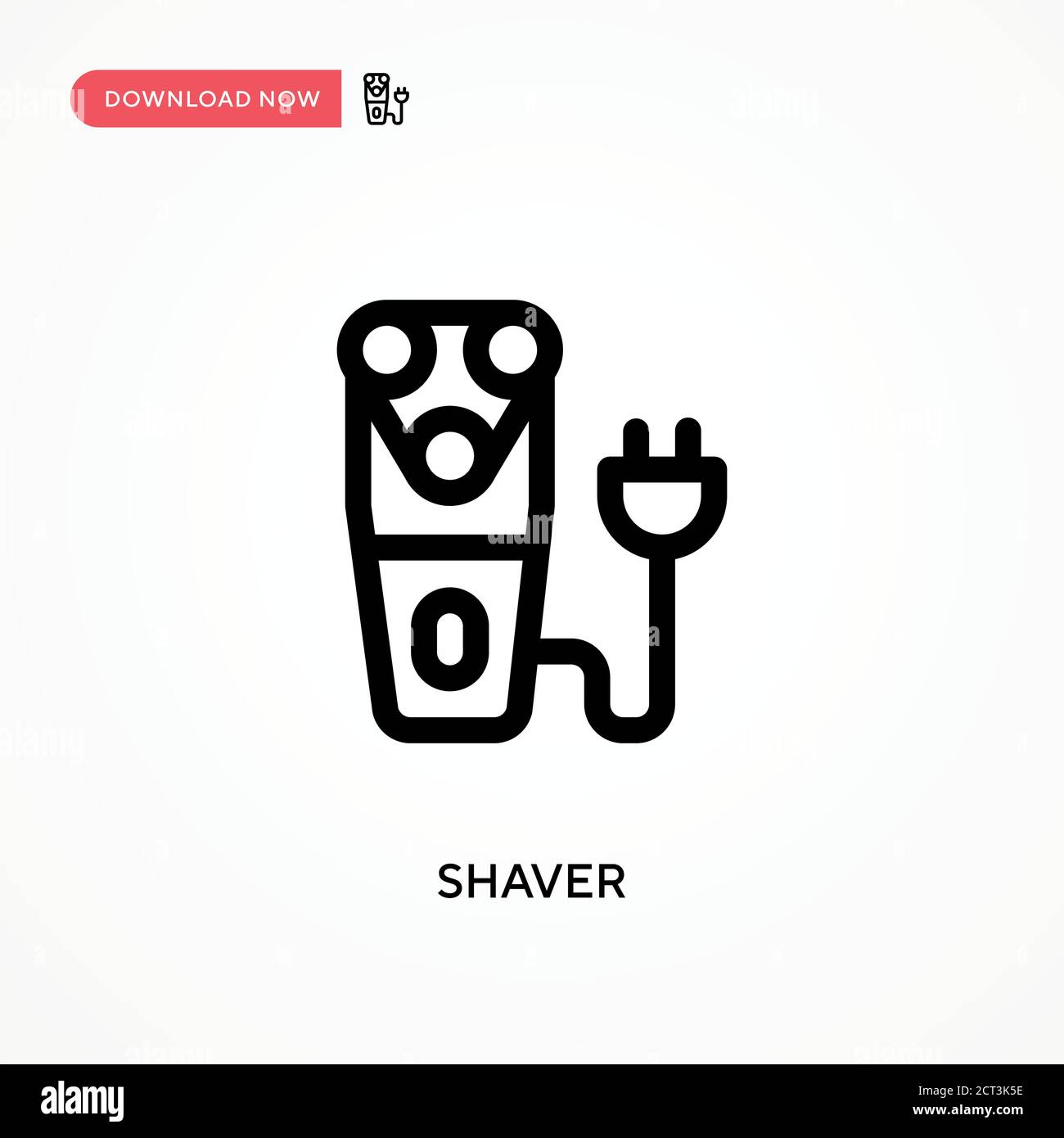 Shaver Simple vector icon. Modern, simple flat vector illustration for web site or mobile app ...