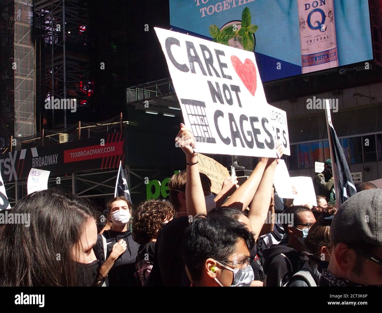 New York, New York, USA. 19th Sep, 2020. Abolish I.C.E. protest at ...