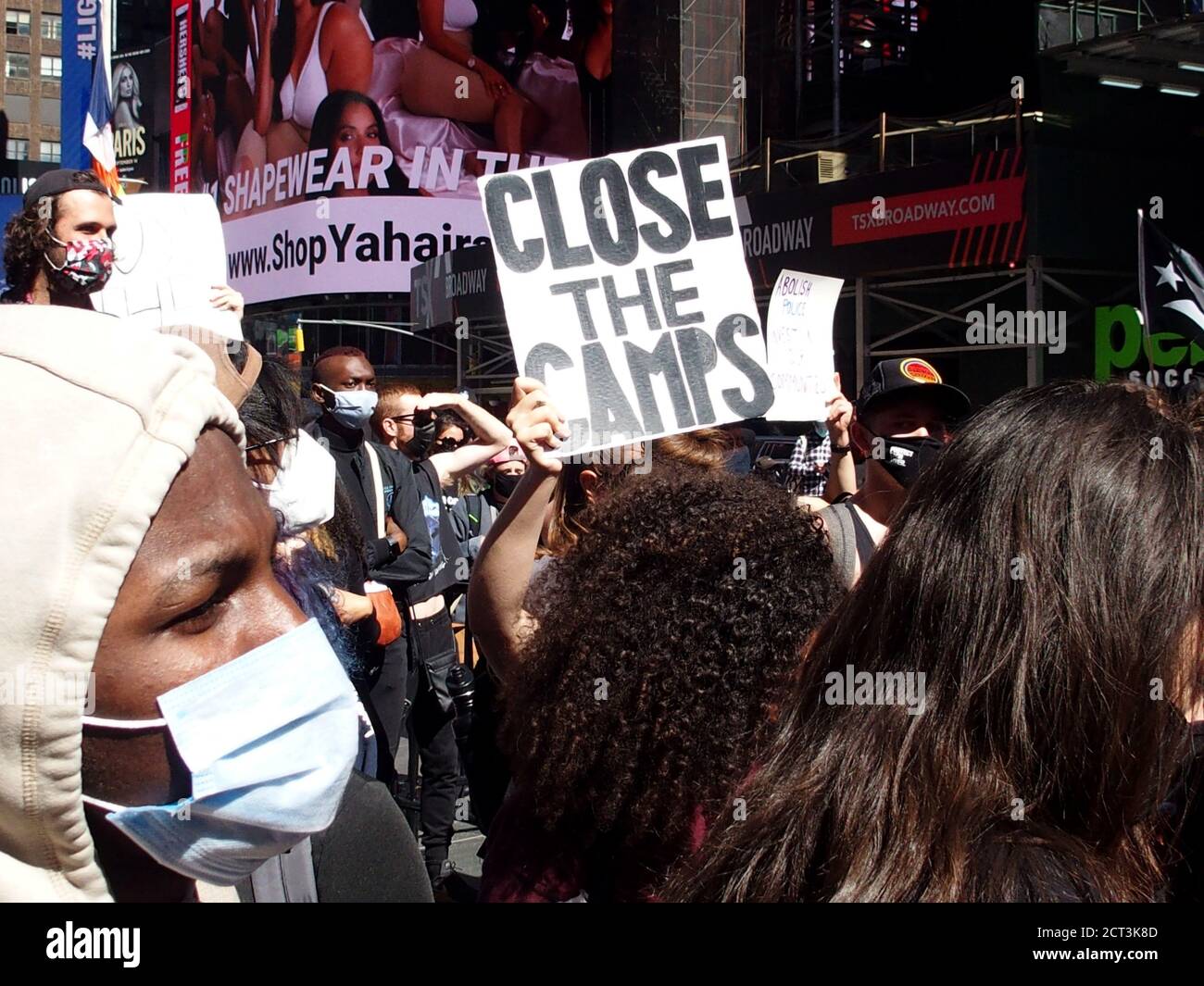 New York, New York, USA. 19th Sep, 2020. Abolish I.C.E. protest at ...