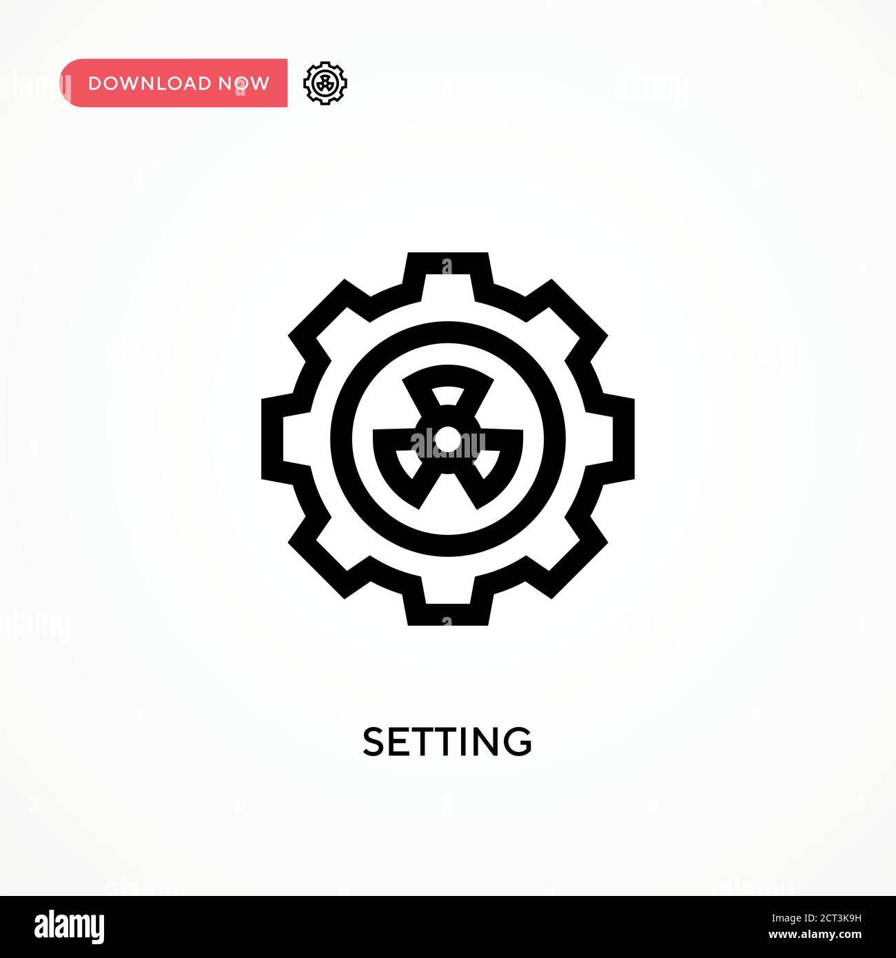 Setting Simple vector icon. Modern, simple flat vector illustration for ...
