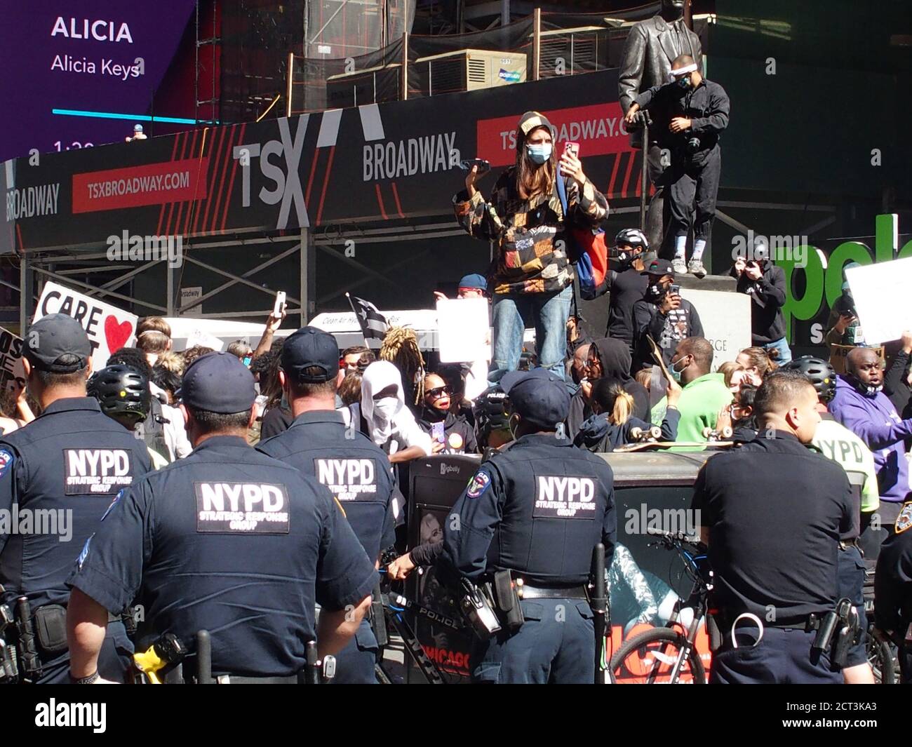 New York, New York, USA. 19th Sep, 2020. Abolish I.C.E. protest at ...