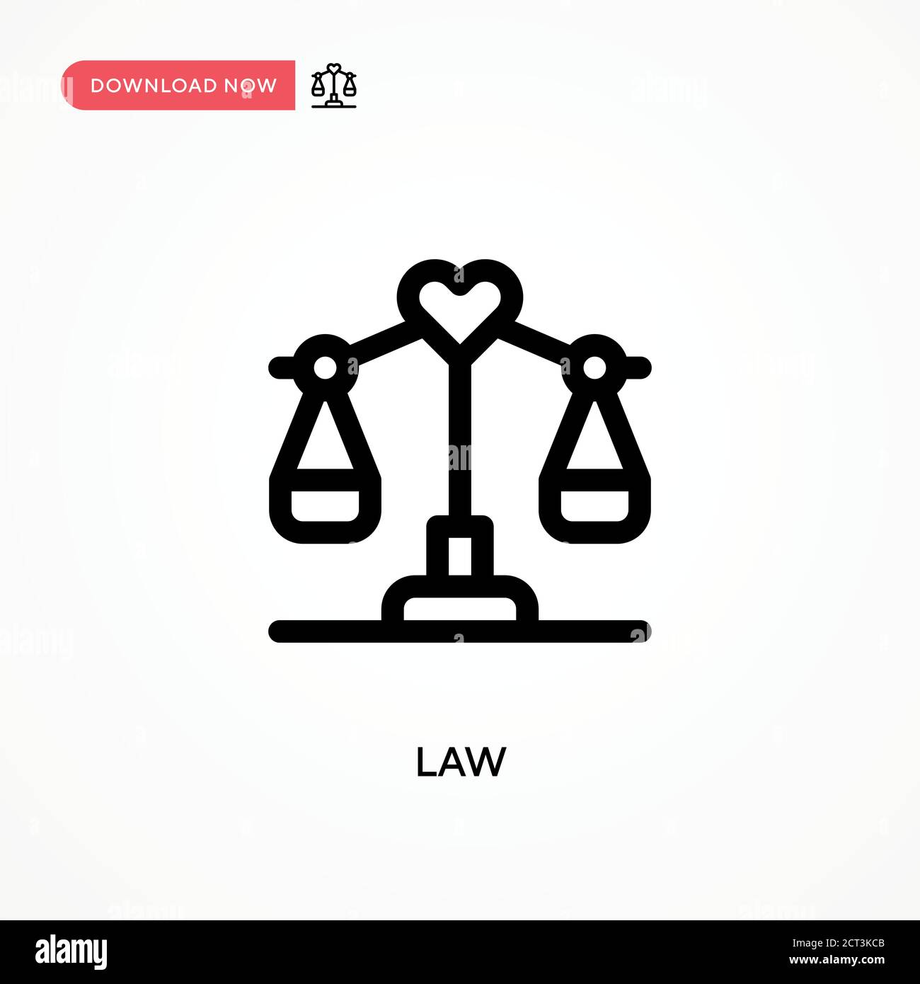 Law Simple vector icon. Modern, simple flat vector illustration for web ...