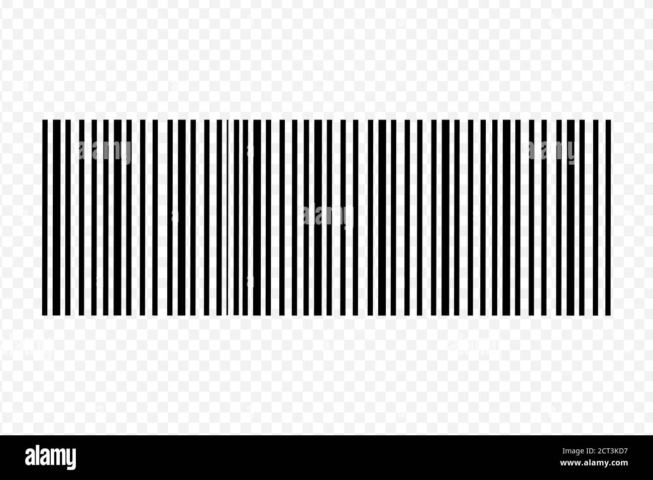 Realistic bar code icon. A modern simple flat barcode. Marketing, the ...