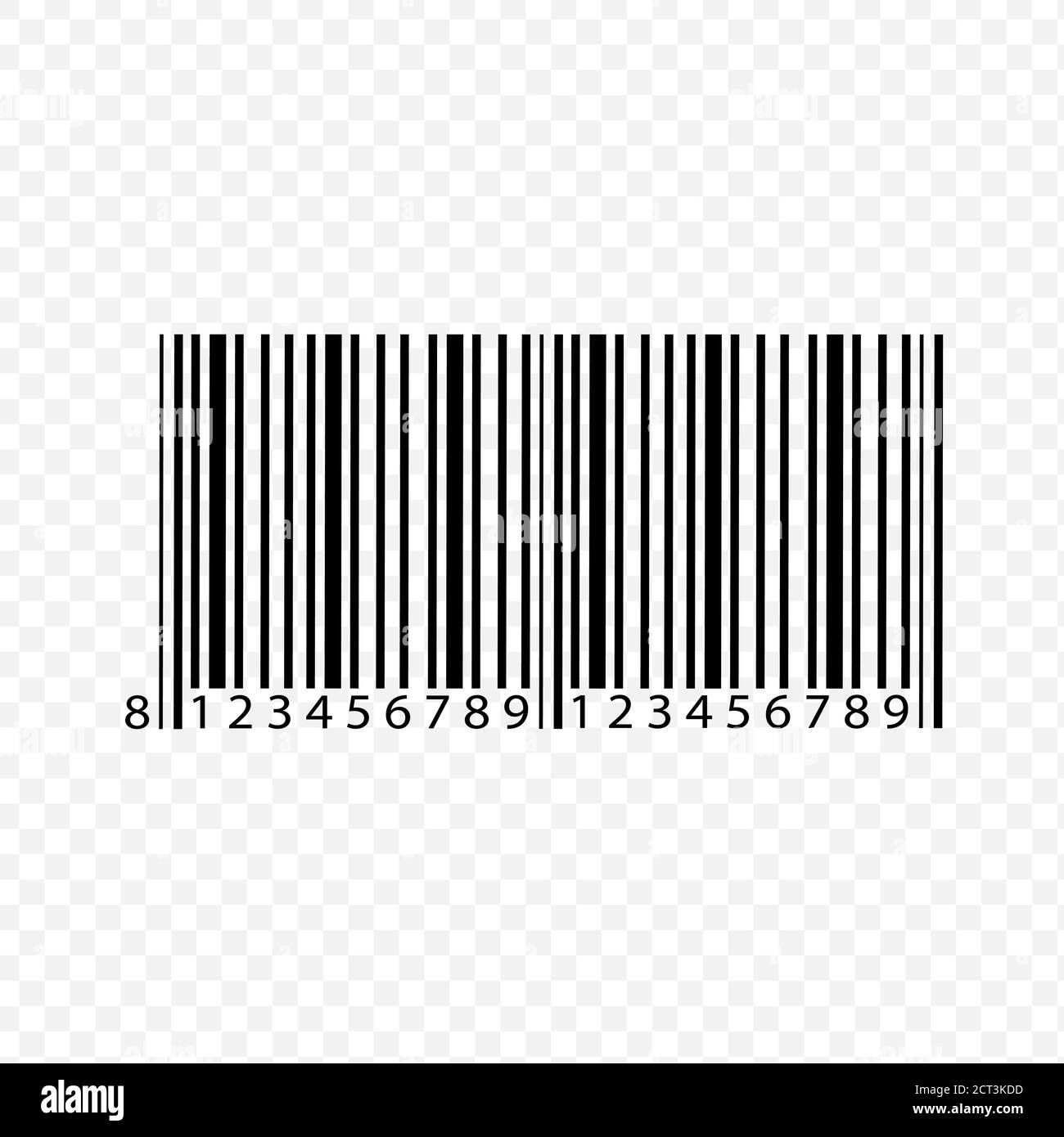 Realistic bar code icon. A modern simple flat barcode. Marketing, the ...