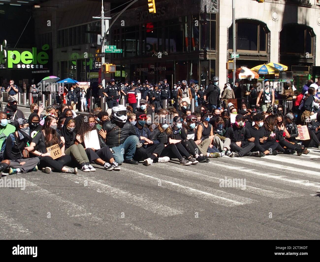 New York, New York, USA. 19th Sep, 2020. Abolish I.C.E. protest at ...