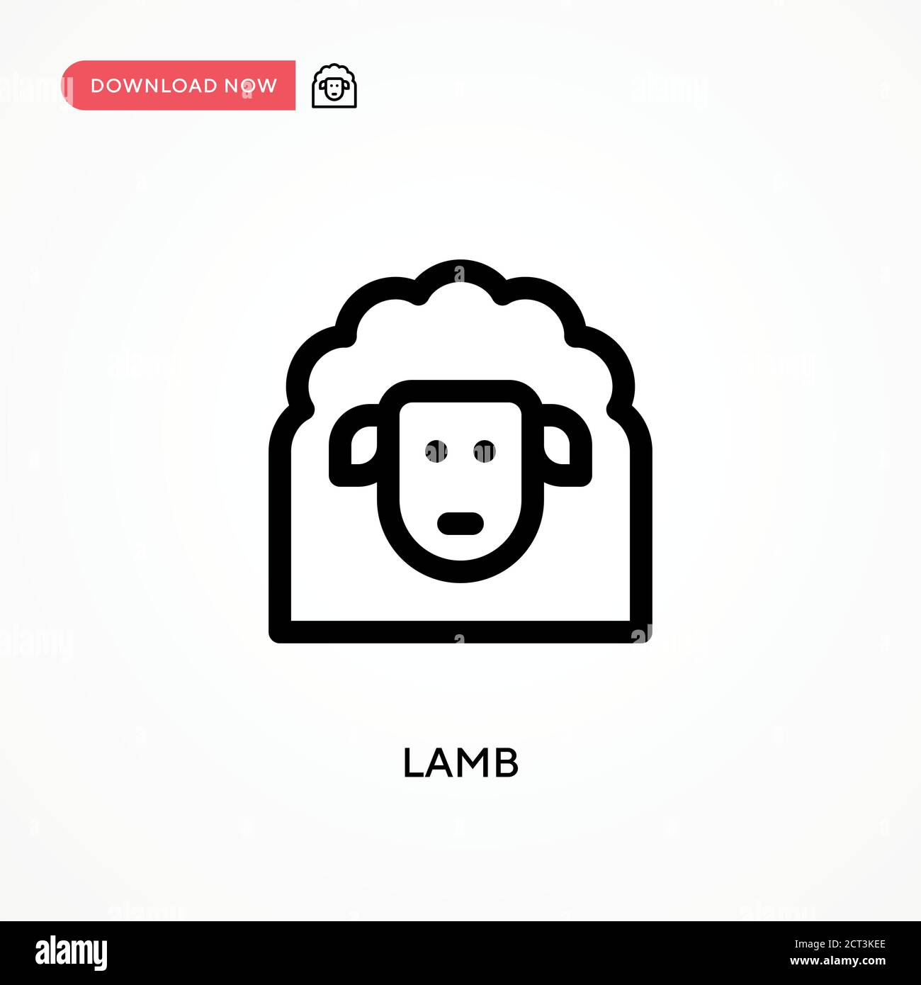 Rosemary lamb plate Stock Vector Images - Alamy