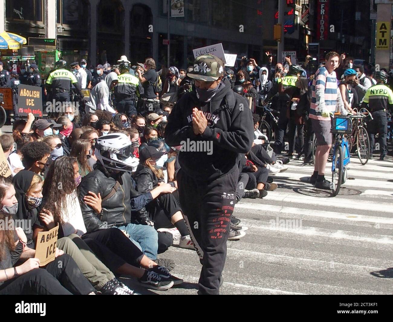 New York, New York, USA. 19th Sep, 2020. Abolish I.C.E. protest at ...