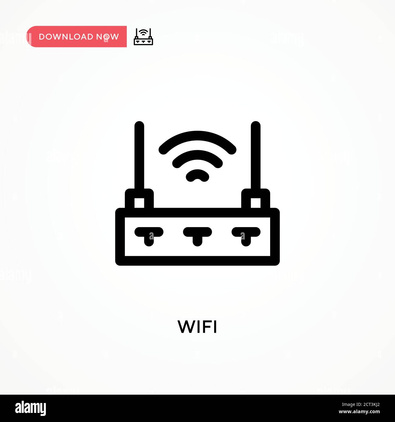 Wifi Simple vector icon. Modern, simple flat vector illustration for ...