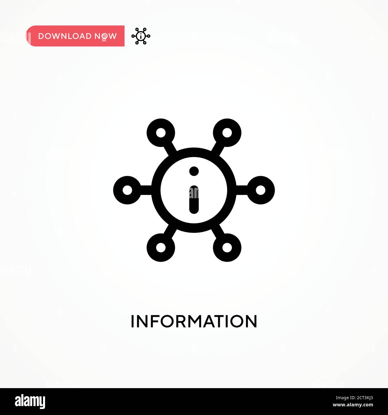 Information Simple vector icon. Modern, simple flat vector illustration ...