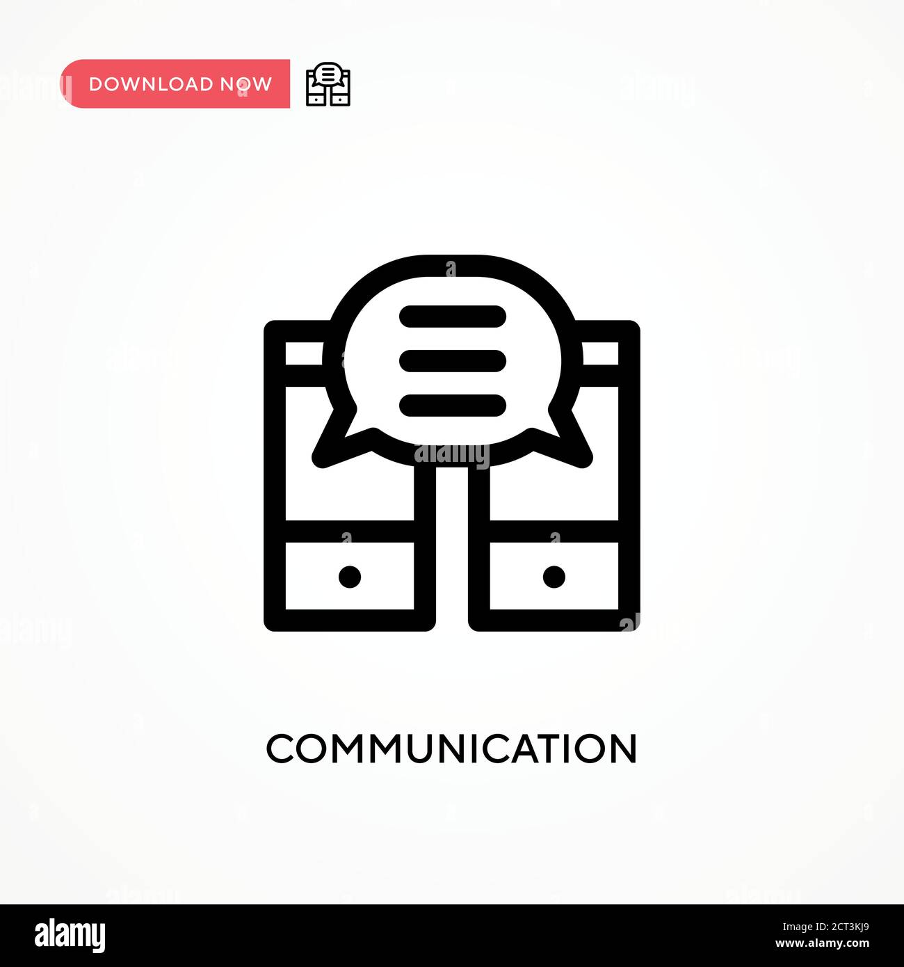 Communication Simple vector icon. Modern, simple flat vector ...