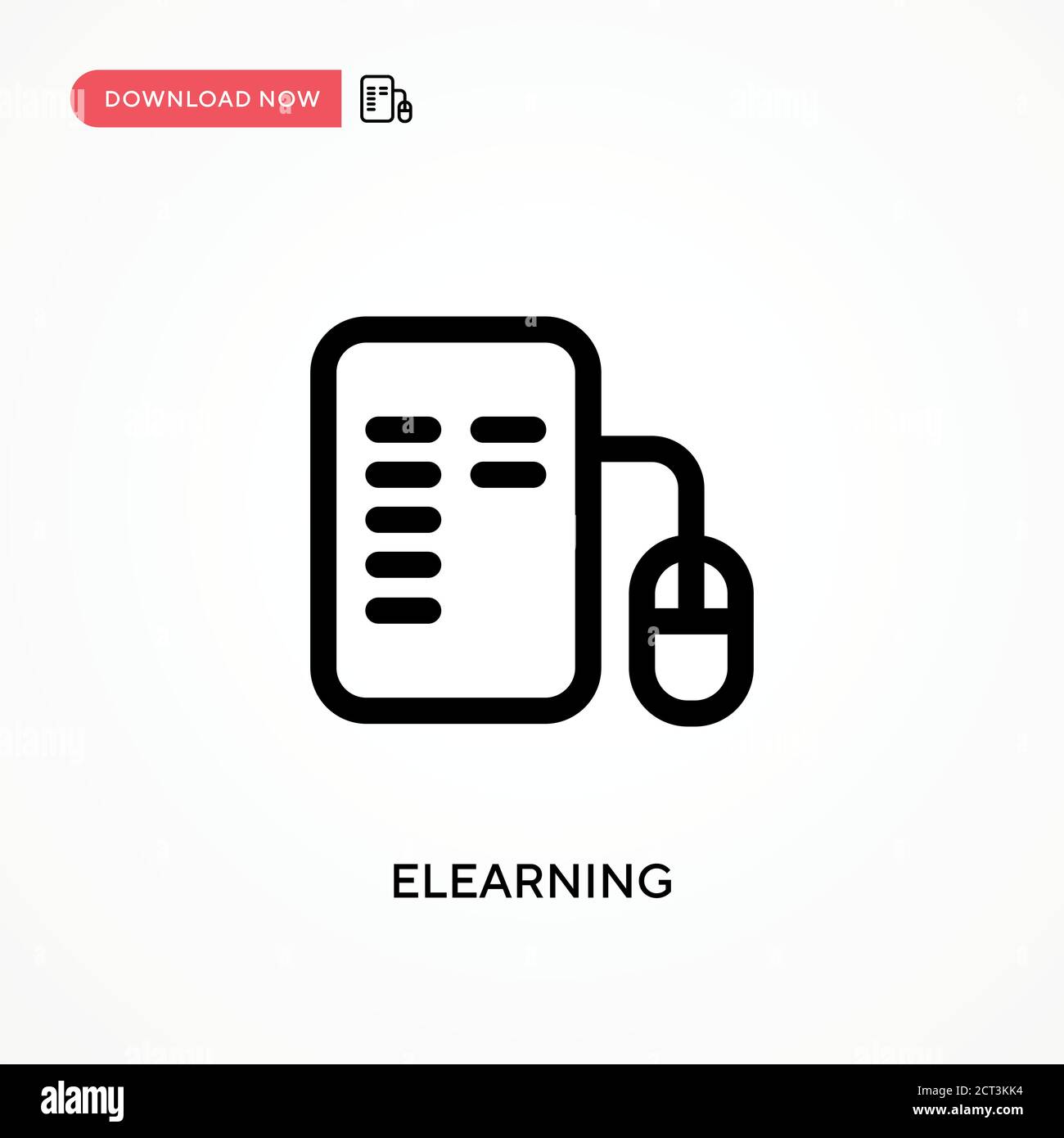Elearning Simple vector icon. Modern, simple flat vector illustration ...