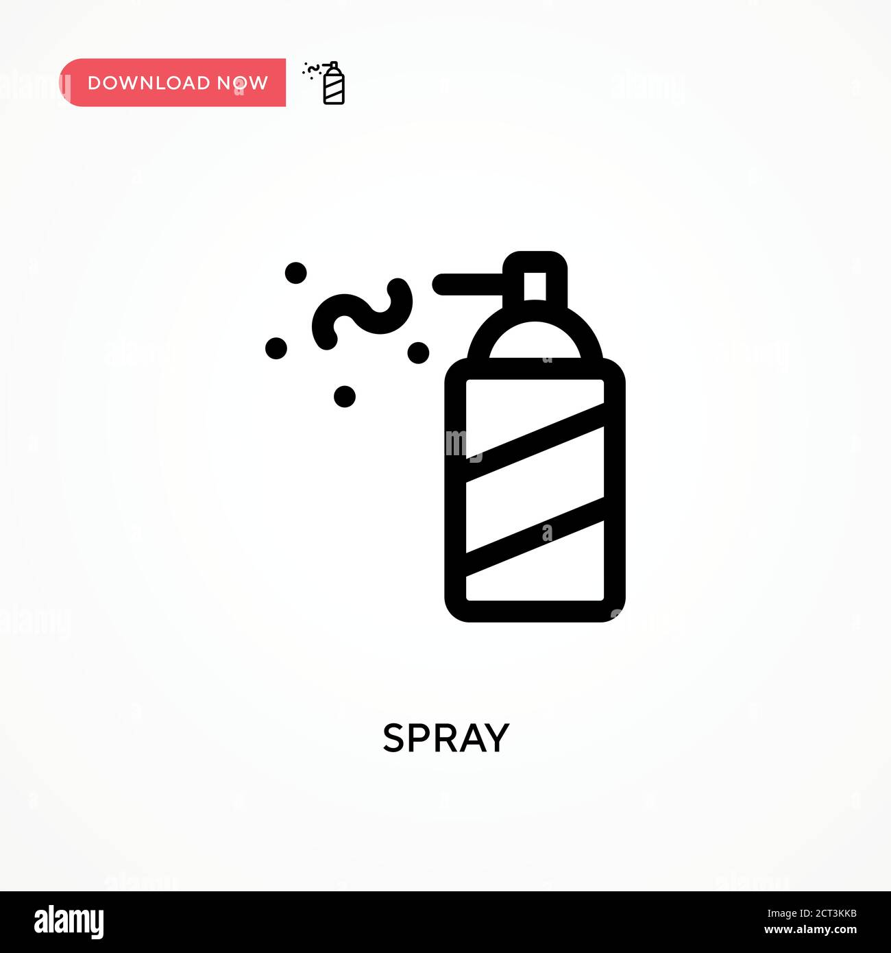 Spray Simple vector icon. Modern, simple flat vector illustration for ...