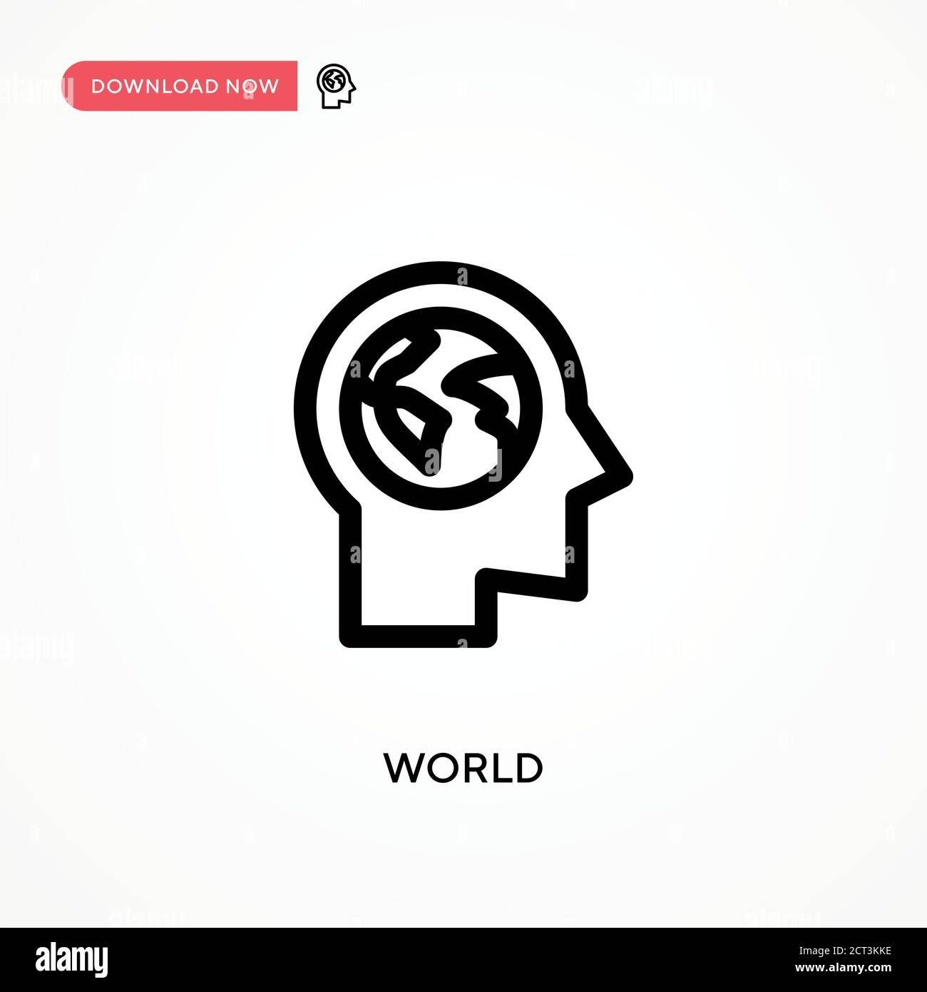 World Simple vector icon. Modern, simple flat vector illustration for ...