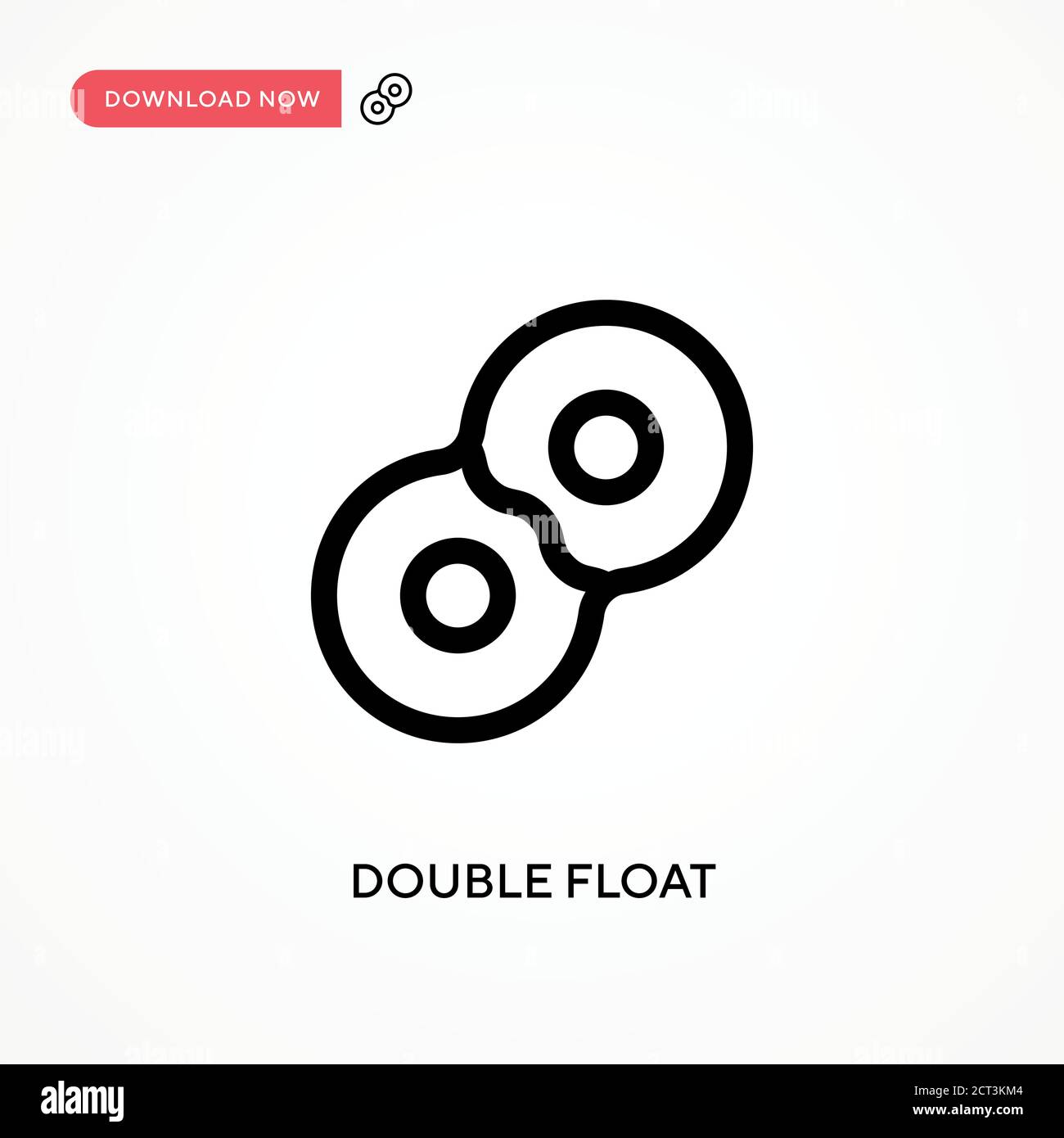 Double float Simple vector icon. Modern, simple flat vector ...