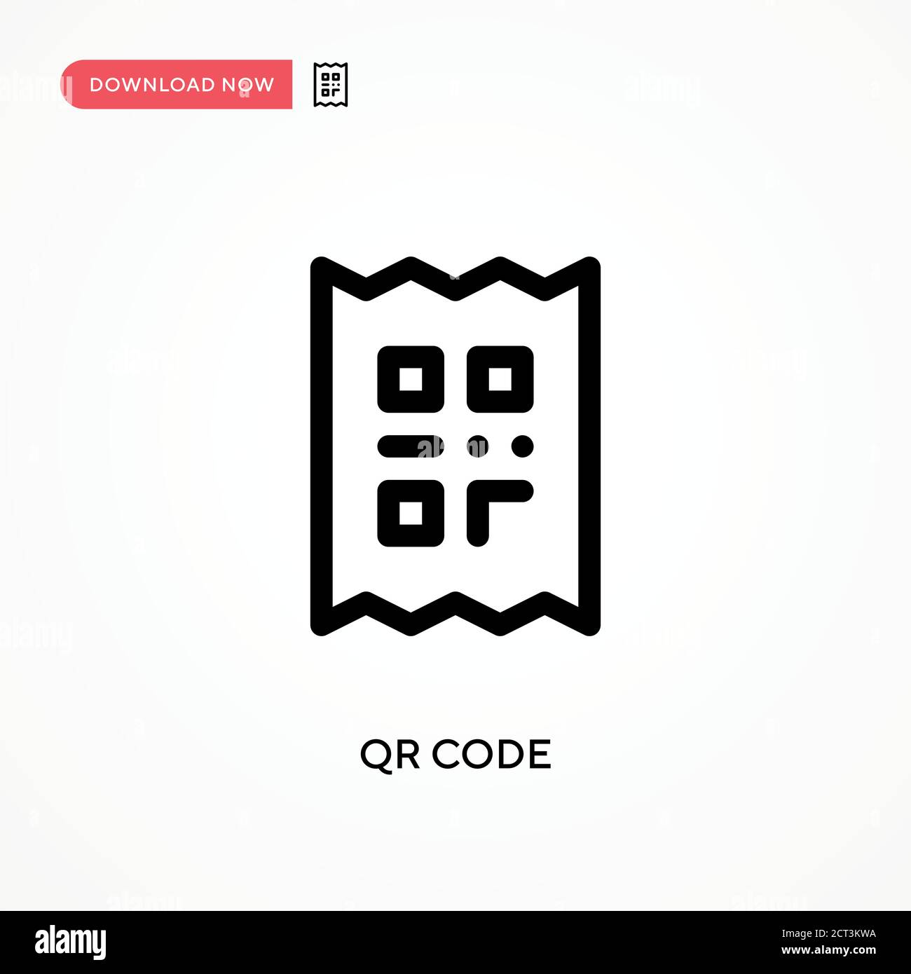 Qr code Simple vector icon. Modern, simple flat vector illustration for ...