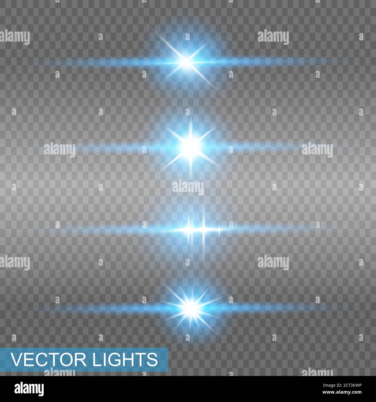 Blue glowing light explodes .Bright Star. Special line flare light ...