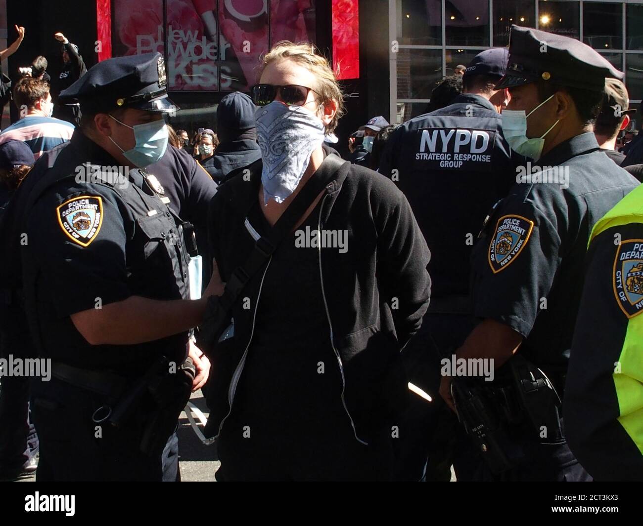 New York, New York, USA. 19th Sep, 2020. Abolish I.C.E. protest at ...