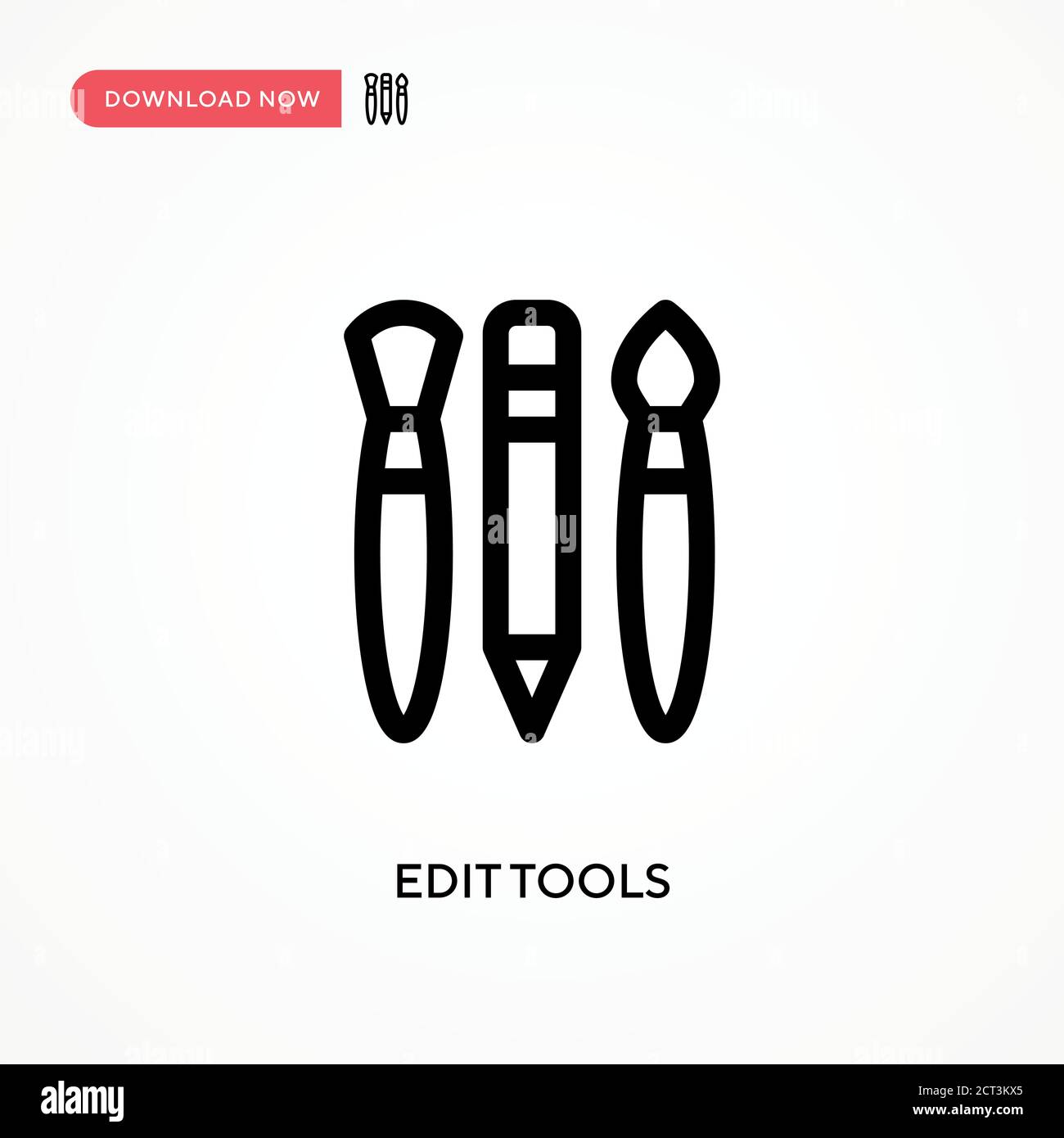 Edit tools Simple vector icon. Modern, simple flat vector illustration ...