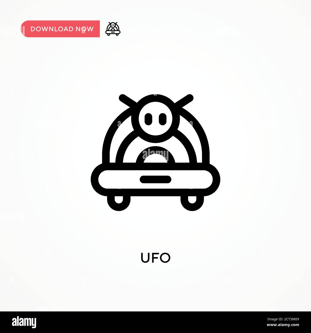 Ufo Simple vector icon. Modern, simple flat vector illustration for web ...