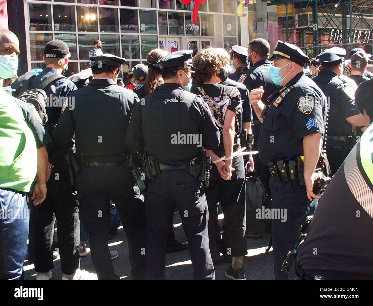 New York, New York, USA. 19th Sep, 2020. Abolish I.C.E. protest at ...