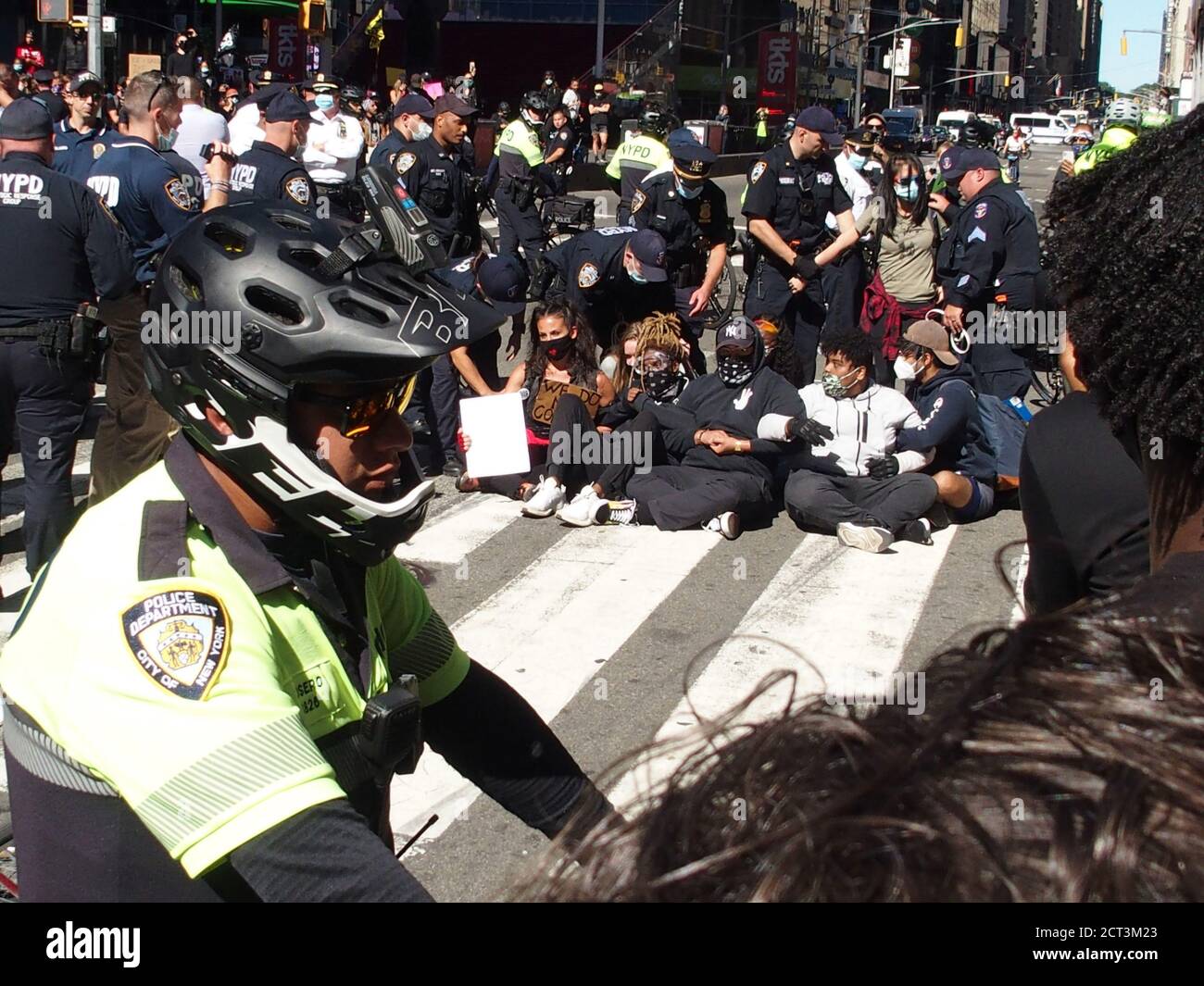 New York, New York, USA. 19th Sep, 2020. Abolish I.C.E. protest at ...
