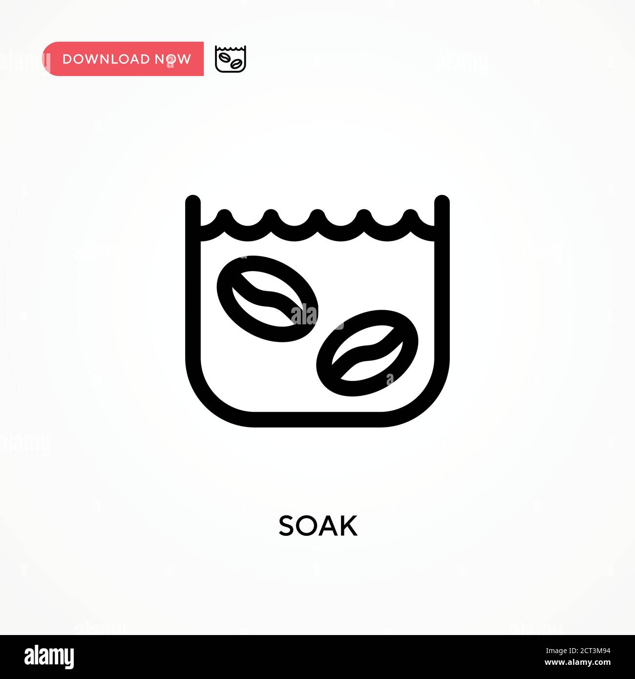 Soak Simple vector icon. Modern, simple flat vector illustration for web site or mobile app ...