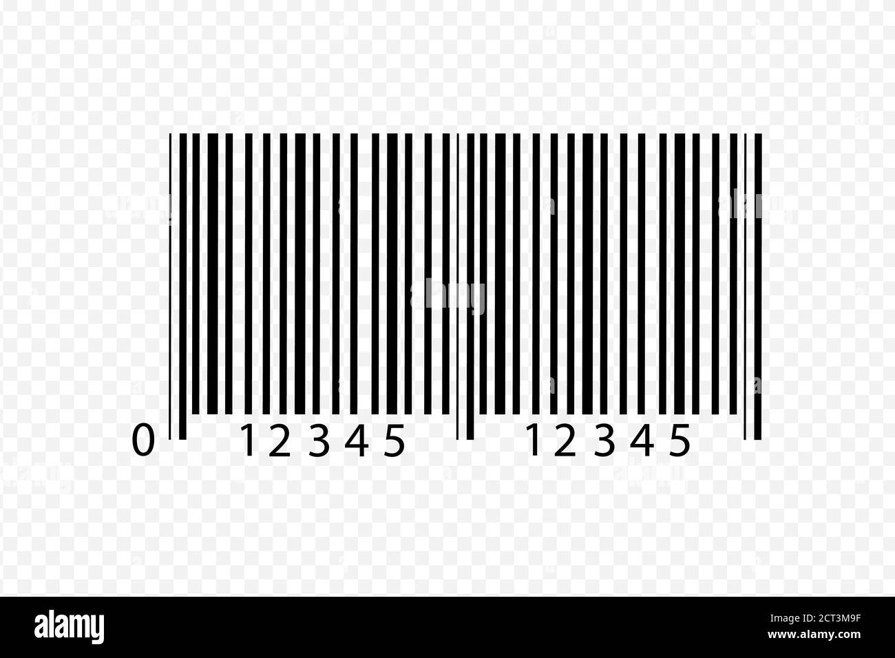 Realistic bar code icon. A modern simple flat barcode. Marketing, the ...