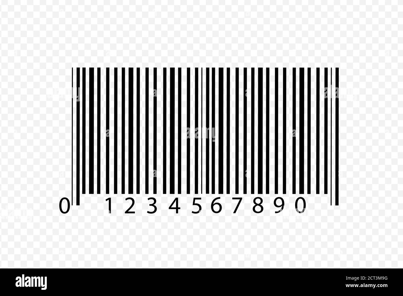 Realistic bar code icon. A modern simple flat barcode. Marketing, the ...