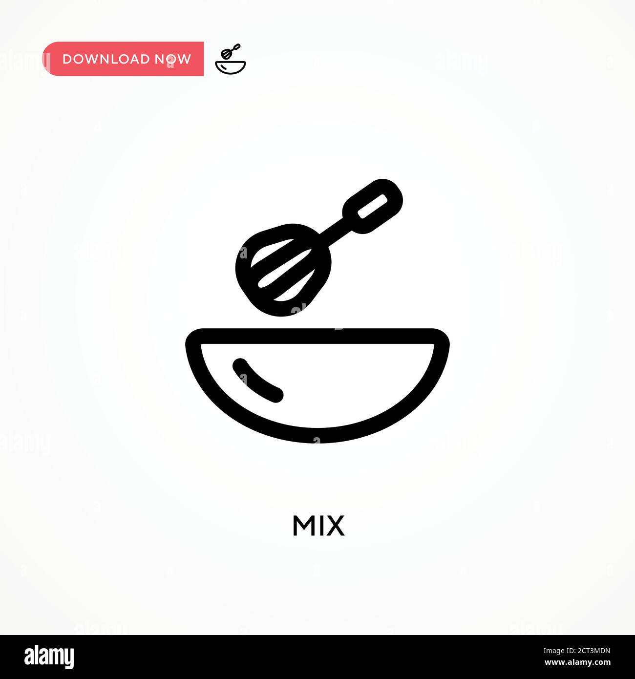 Mix Simple vector icon. Modern, simple flat vector illustration for web ...