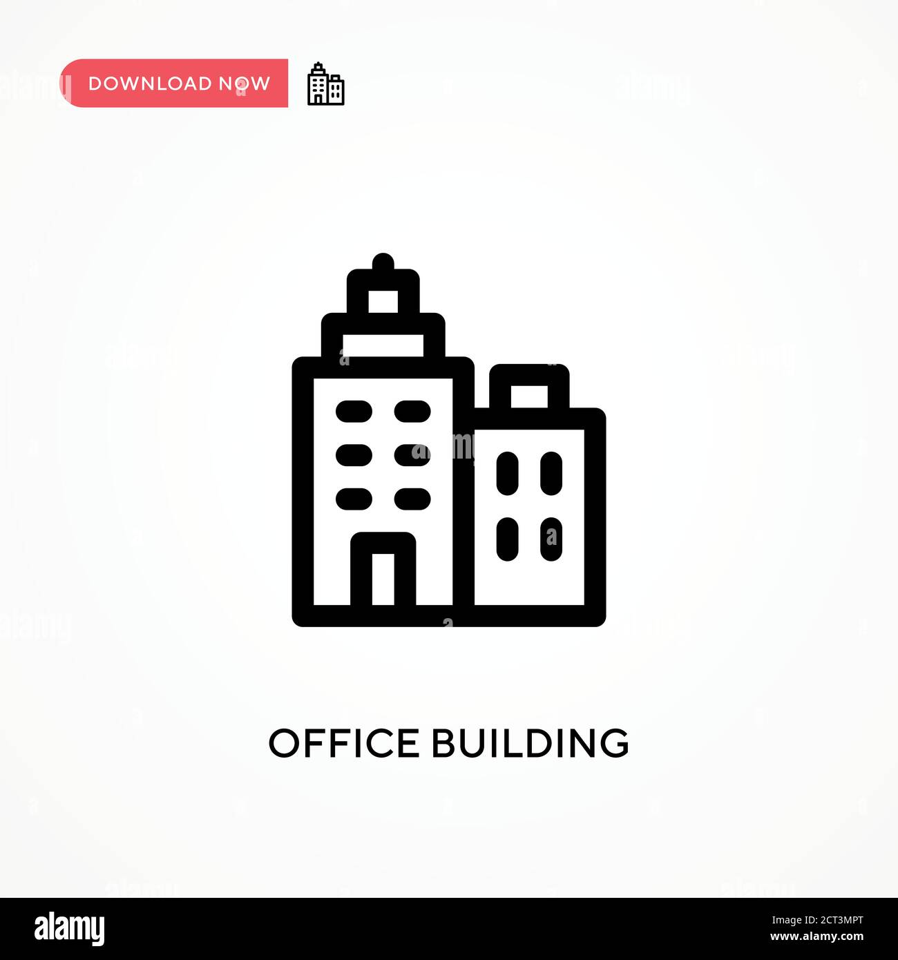 Office building Simple vector icon. Modern, simple flat vector ...