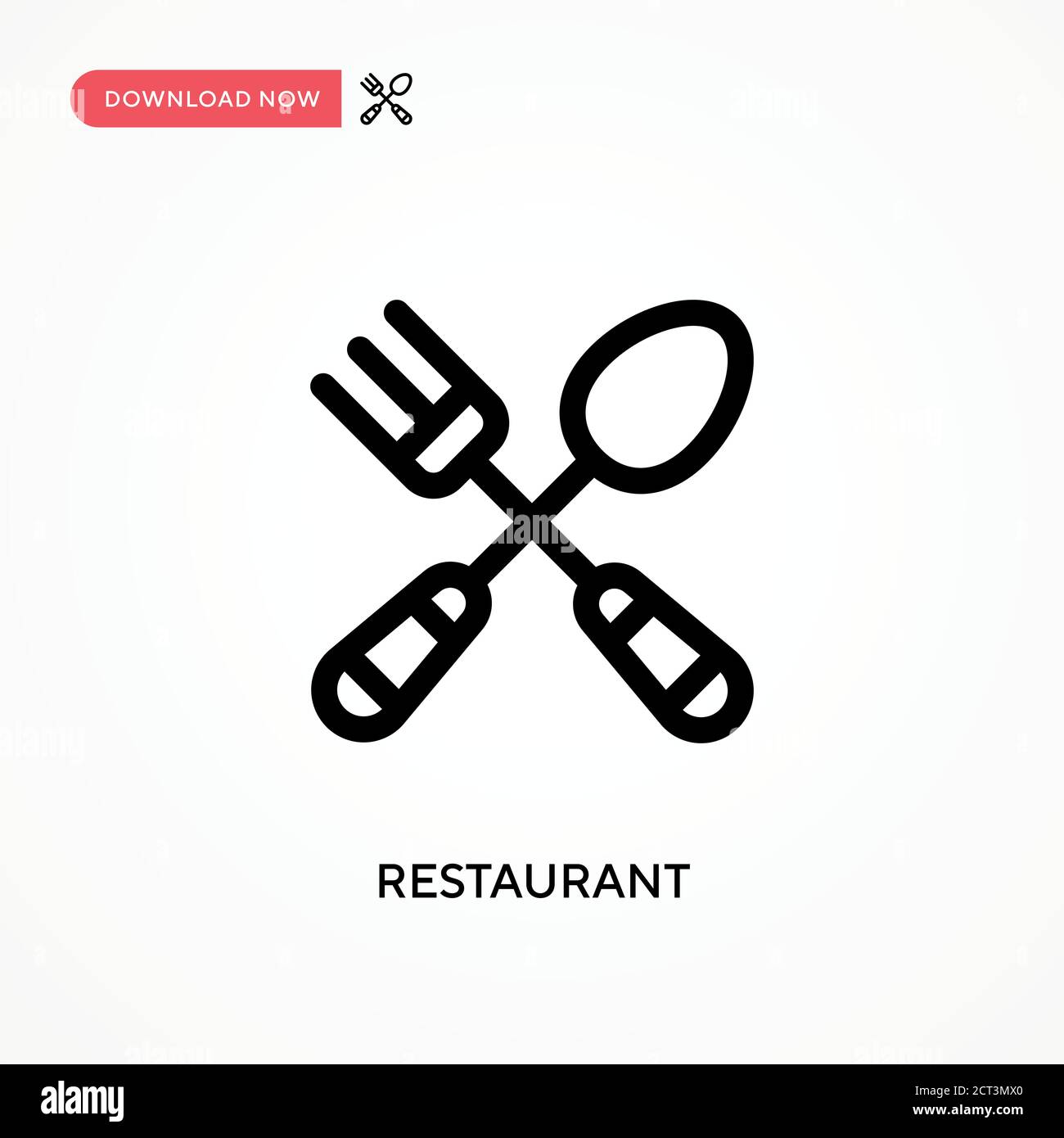 Restaurant Simple vector icon. Modern, simple flat vector illustration ...