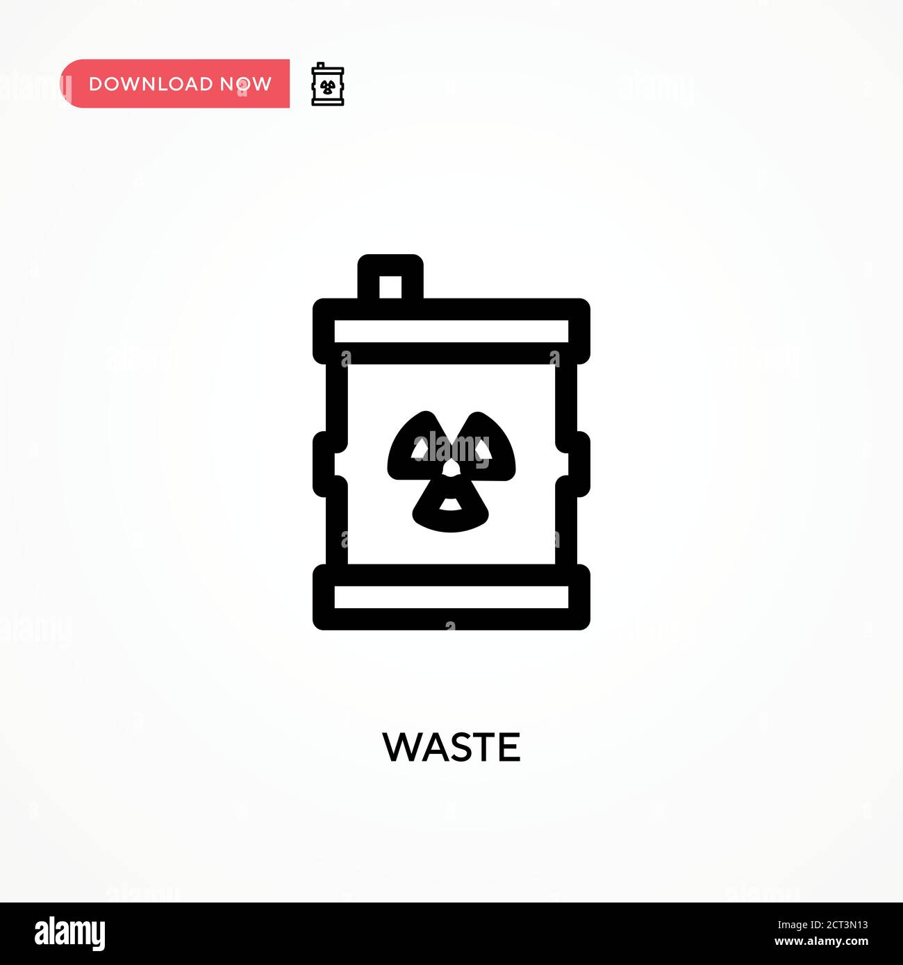 Waste Simple vector icon. Modern, simple flat vector illustration for ...
