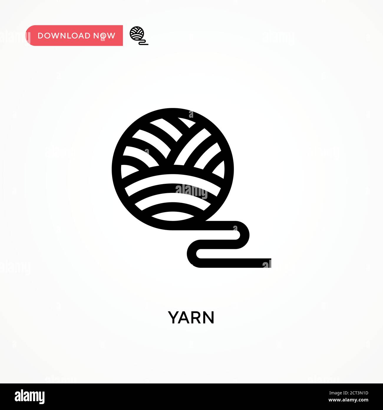 Yarn Simple vector icon. Modern, simple flat vector illustration for ...