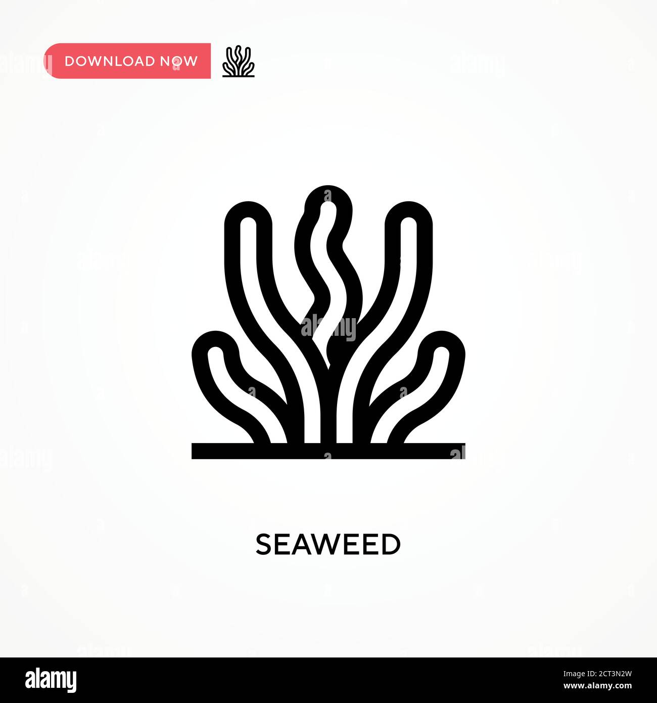 Seaweed Simple vector icon. Modern, simple flat vector illustration for ...