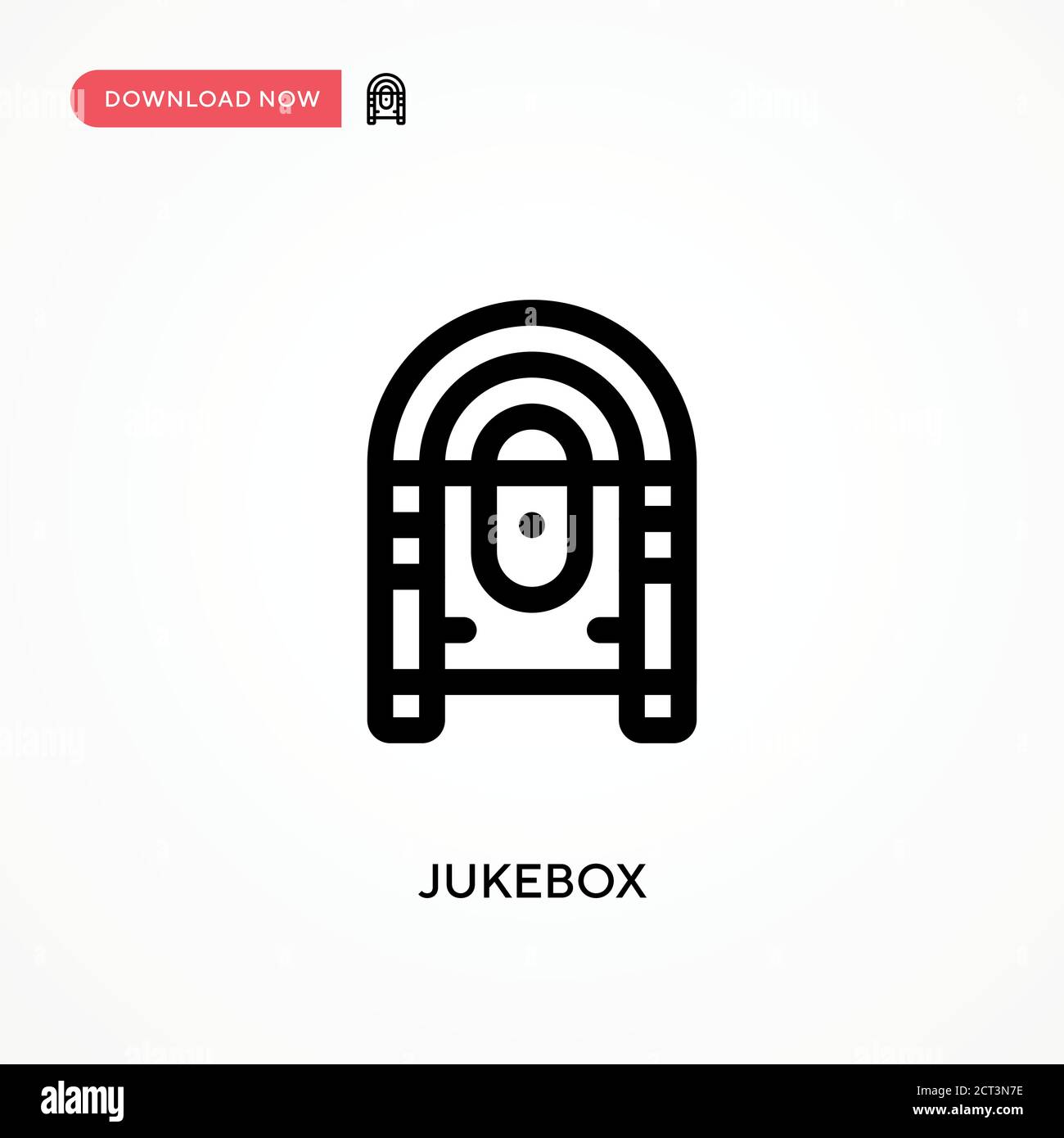Jukebox Simple vector icon. Modern, simple flat vector illustration for ...