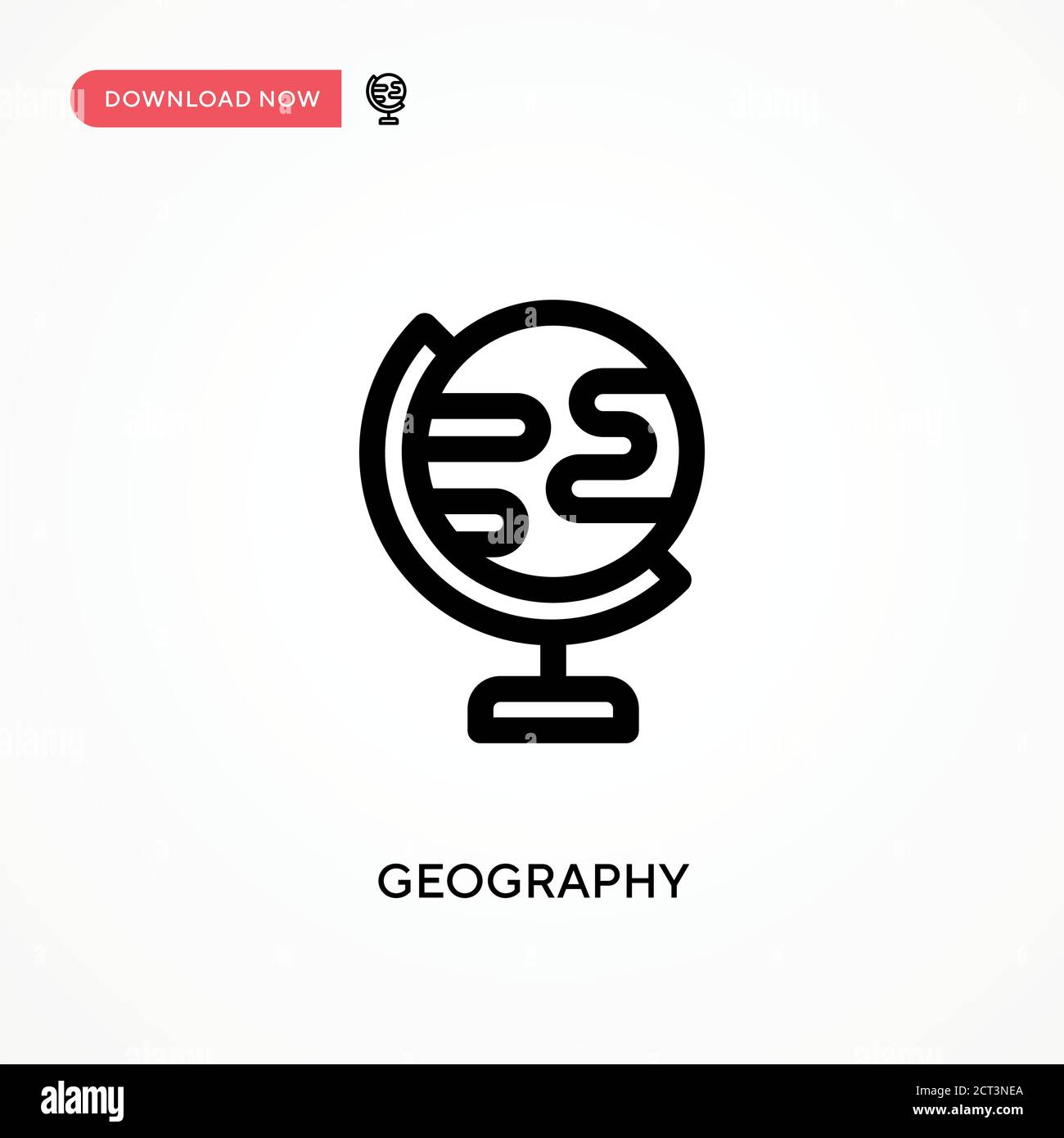 Geography Simple vector icon. Modern, simple flat vector illustration ...