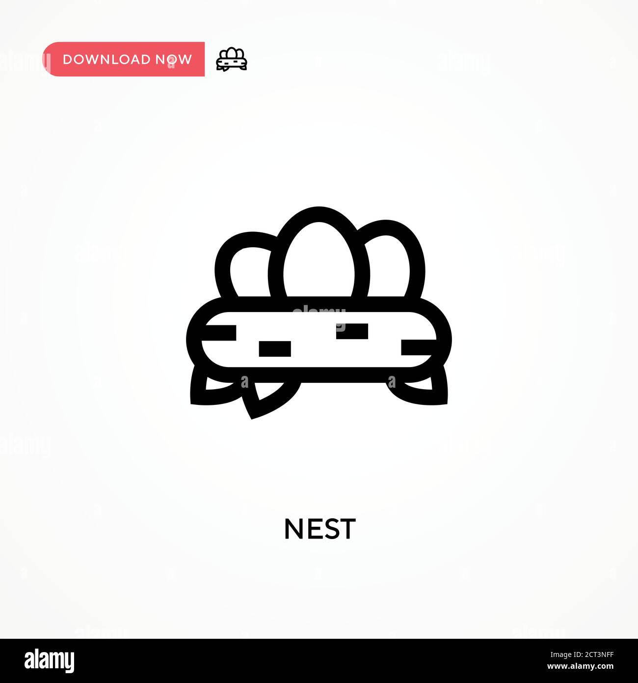 Nest Simple vector icon. Modern, simple flat vector illustration for ...