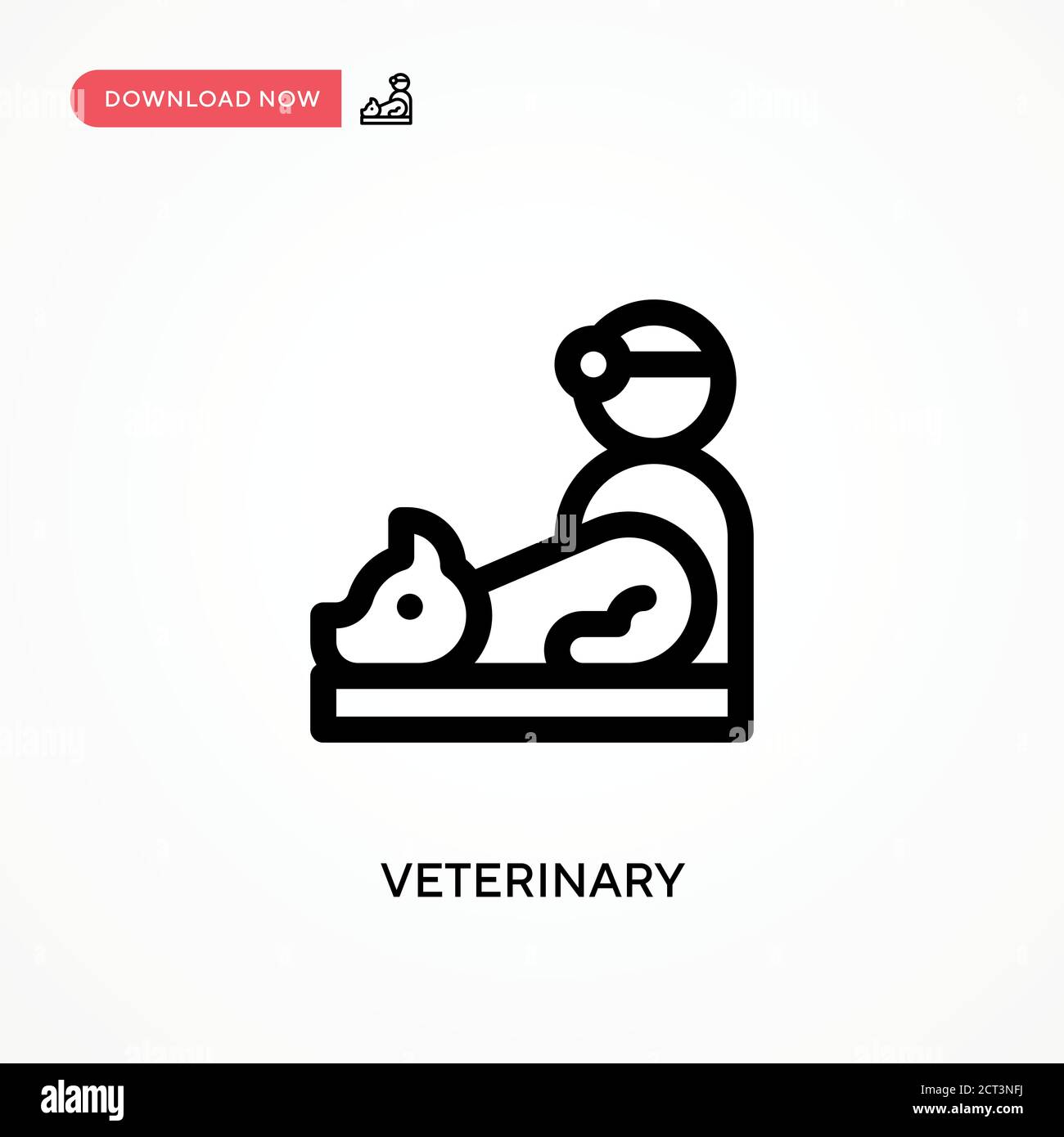 Veterinary Simple vector icon. Modern, simple flat vector illustration ...