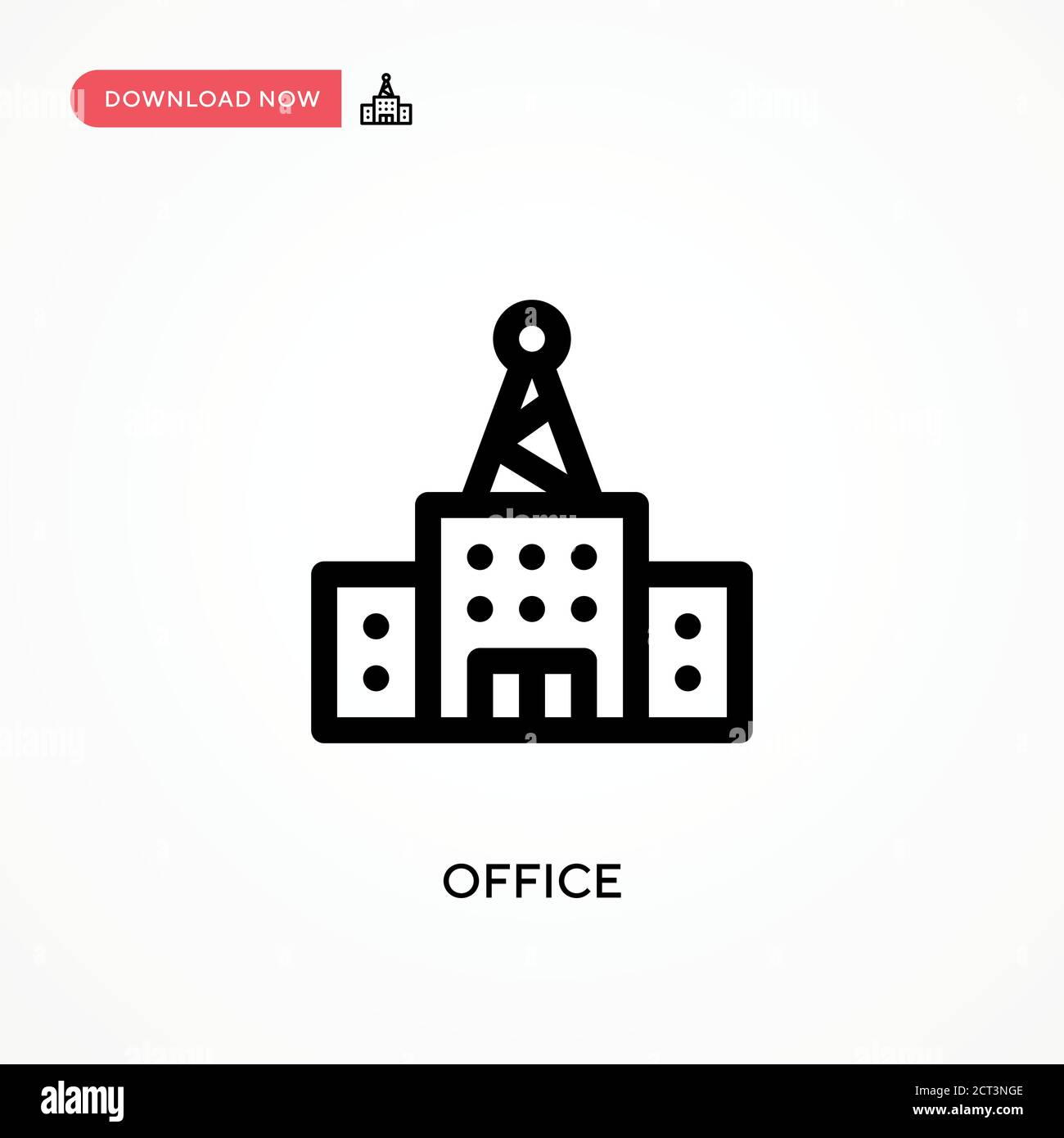 Office Simple vector icon. Modern, simple flat vector illustration for ...