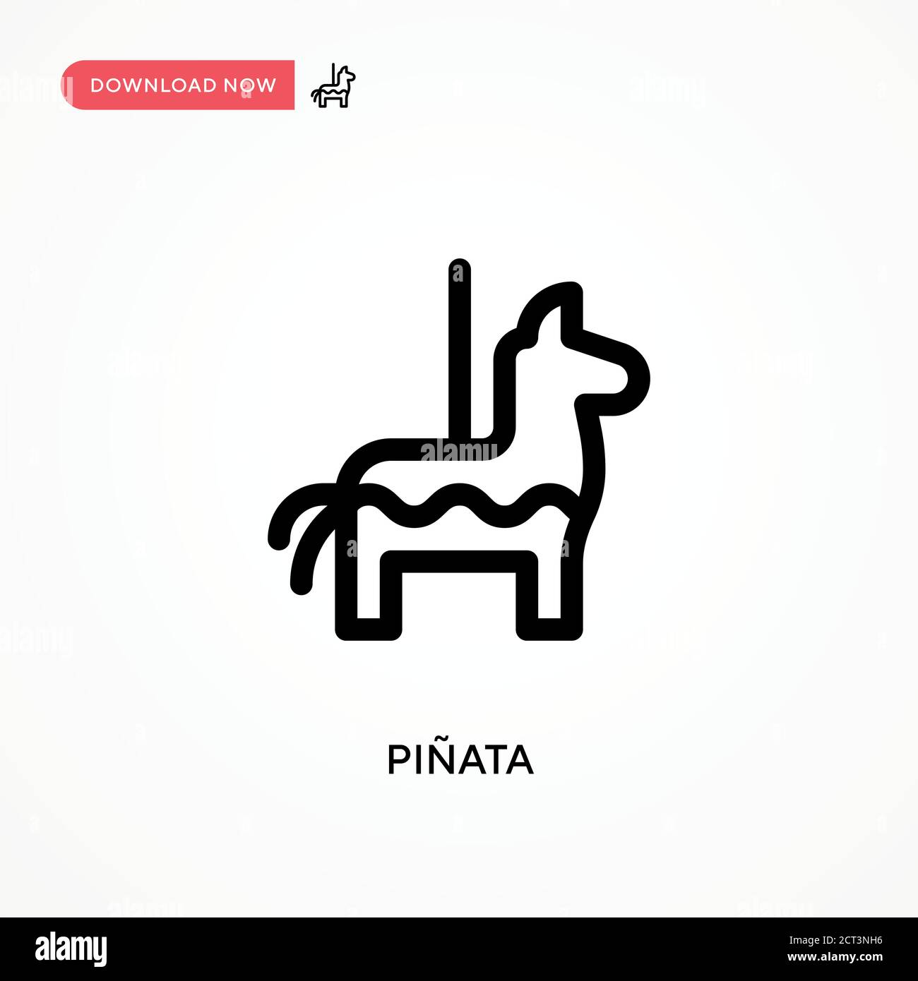 Piñata Simple vector icon. Modern, simple flat vector illustration for ...