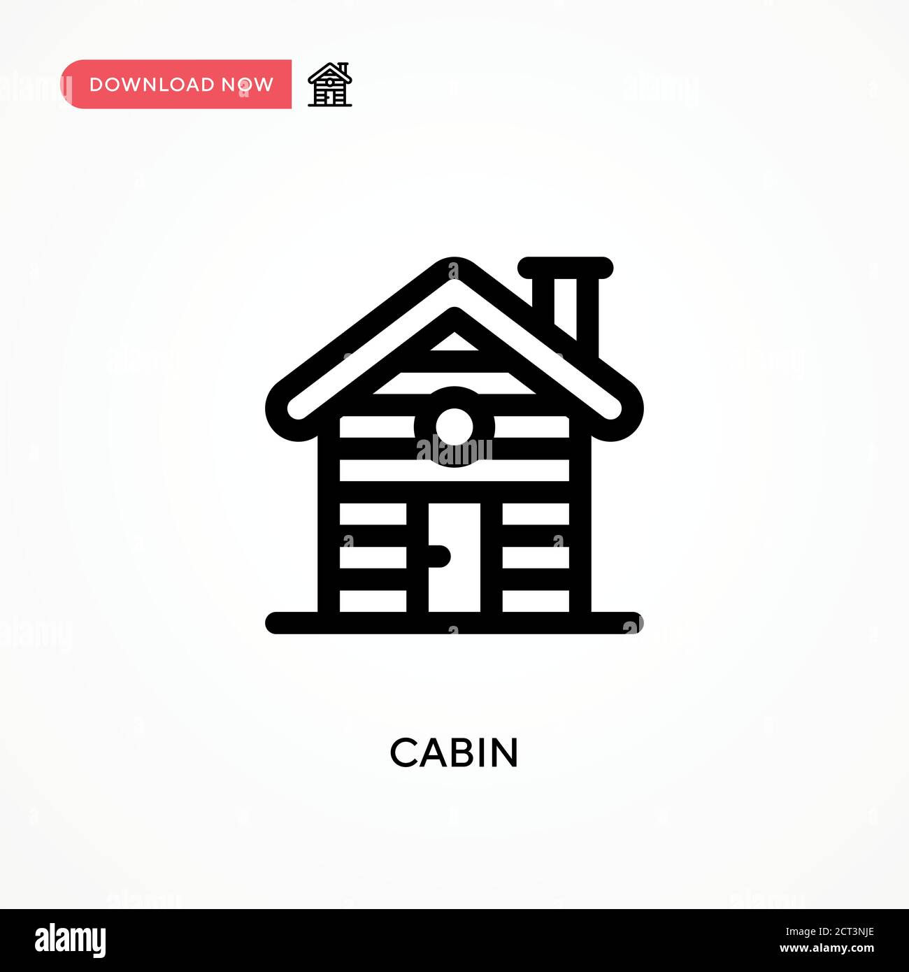 Cabin Simple vector icon. Modern, simple flat vector illustration for ...
