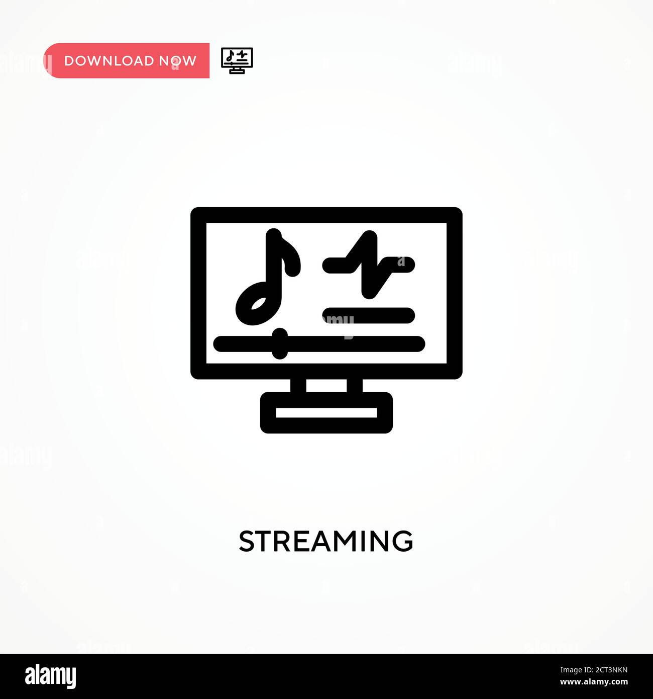 Streaming Simple vector icon. Modern, simple flat vector illustration ...