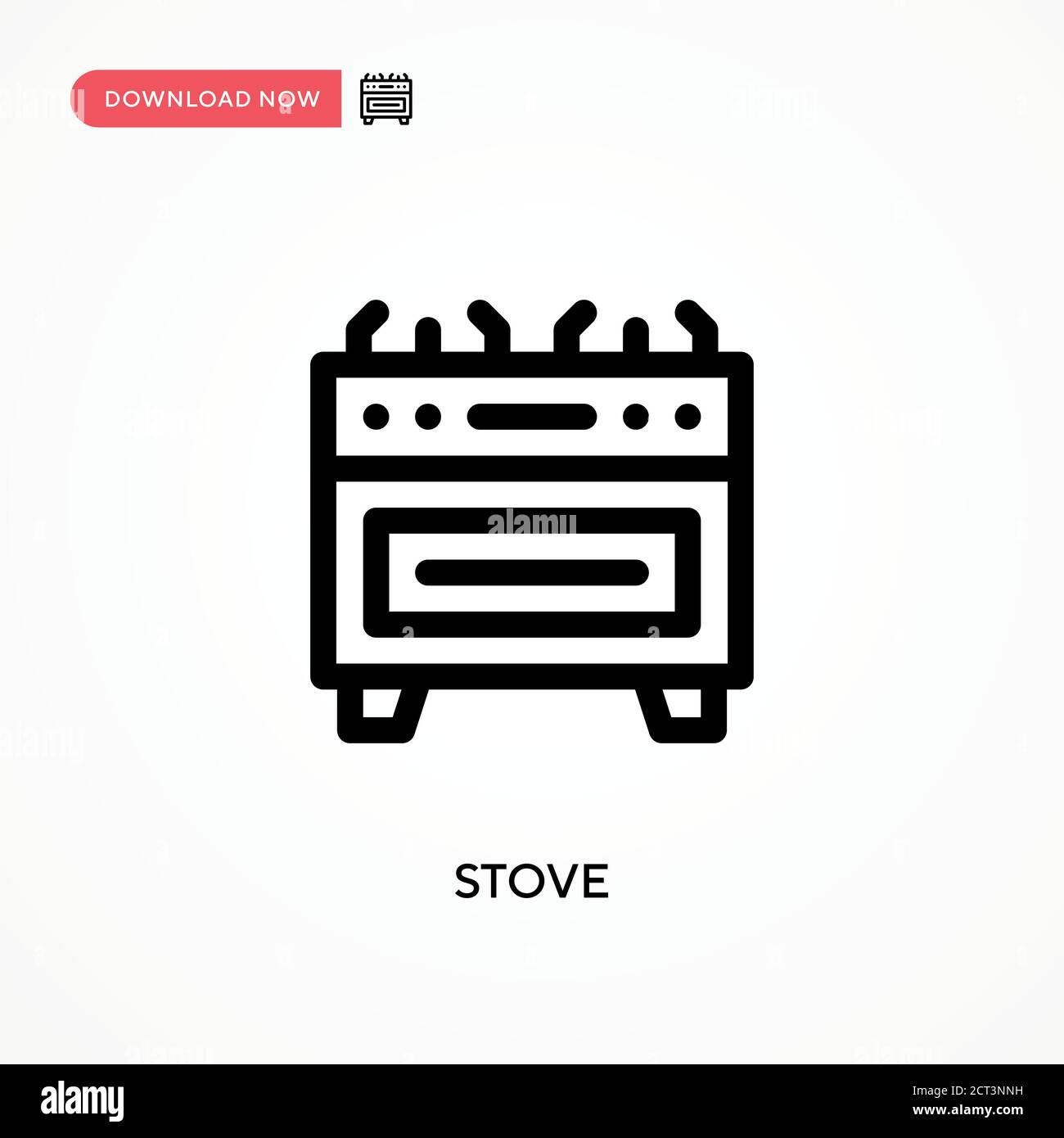 Stove Simple vector icon. Modern, simple flat vector illustration for ...