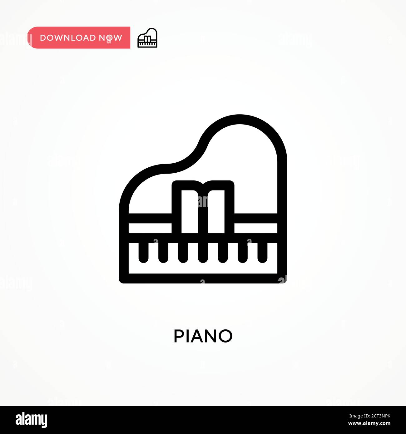 Beautiful girl and piano Stock Vector Images - Alamy