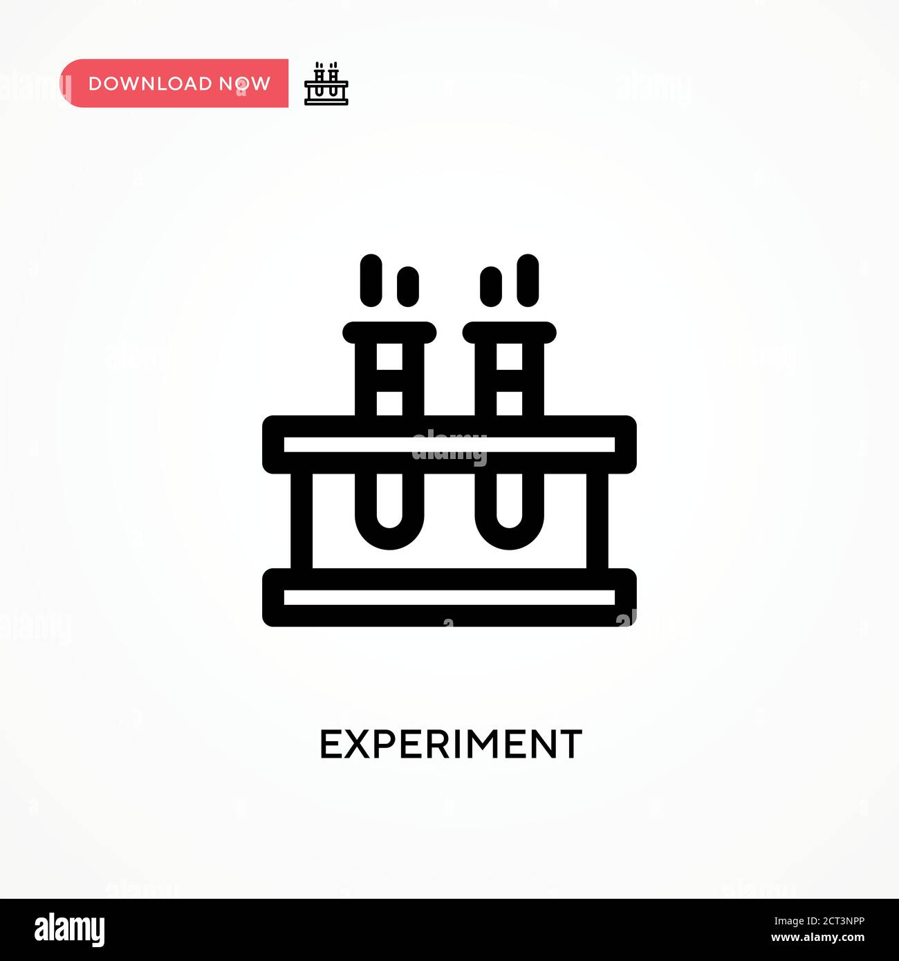 Experiment Simple vector icon. Modern, simple flat vector illustration ...