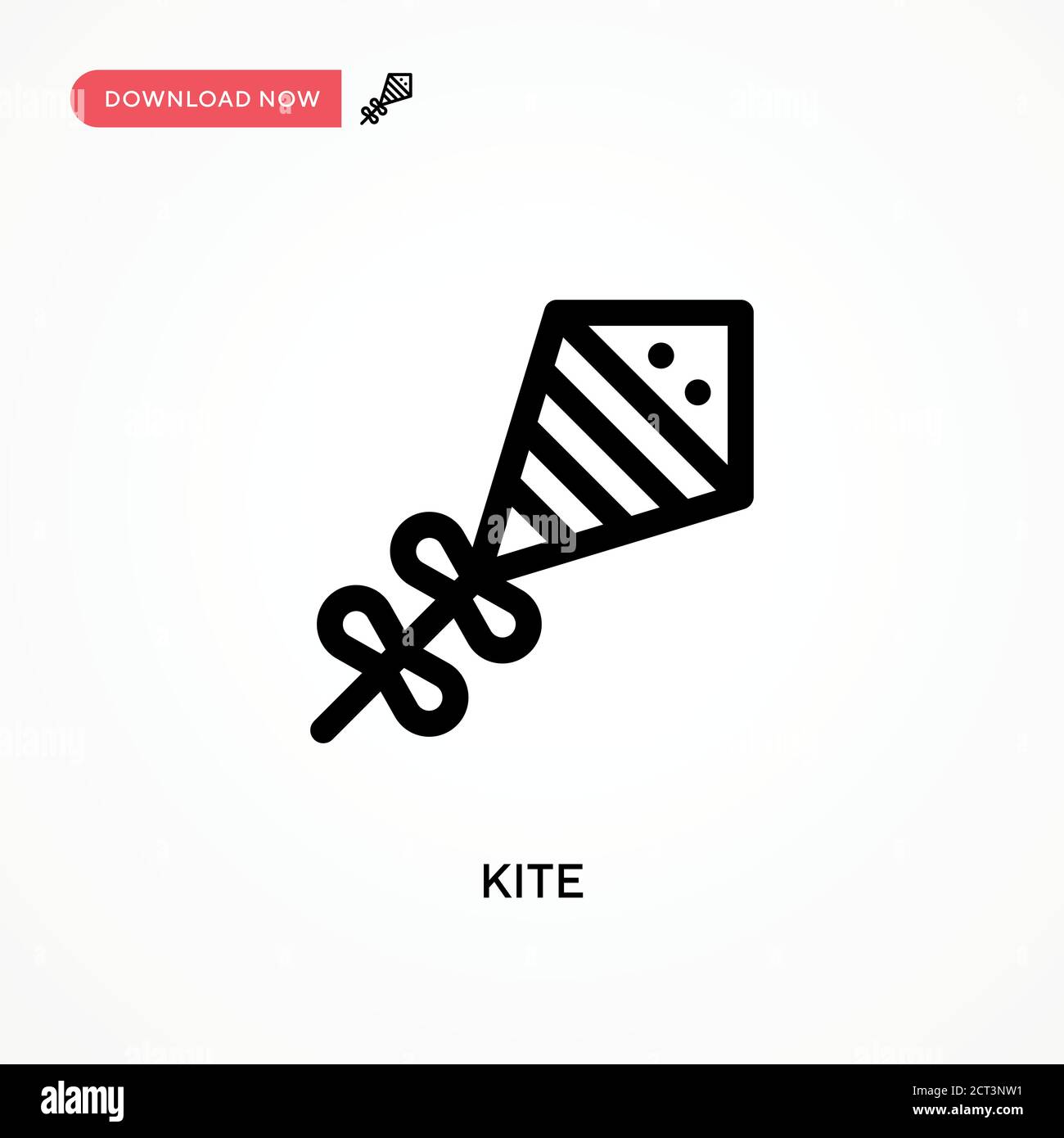 Kite Simple vector icon. Modern, simple flat vector illustration for ...