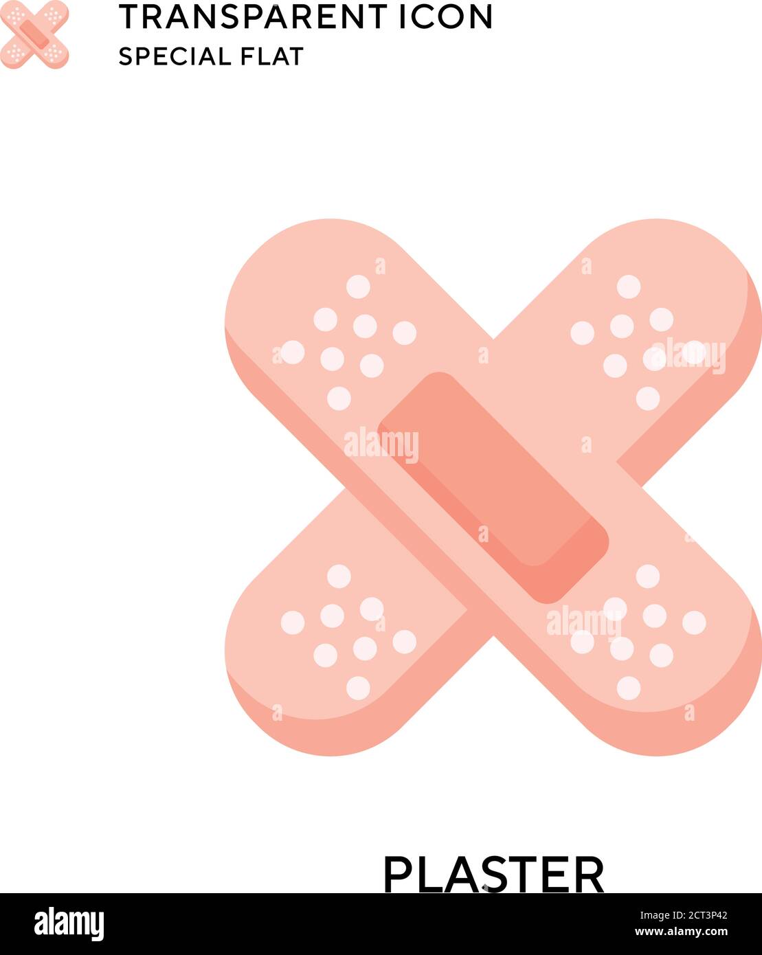 Plaster vector icon. Flat style illustration. EPS 10 vector Stock ...