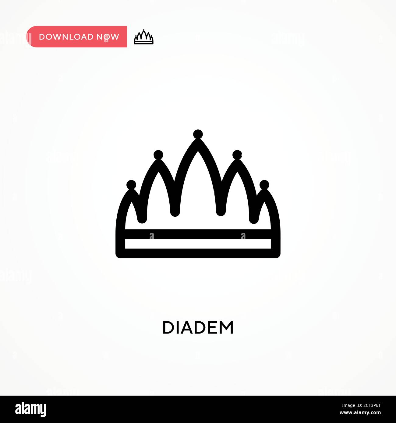 Princess tiara portrait Stock Vector Images - Alamy