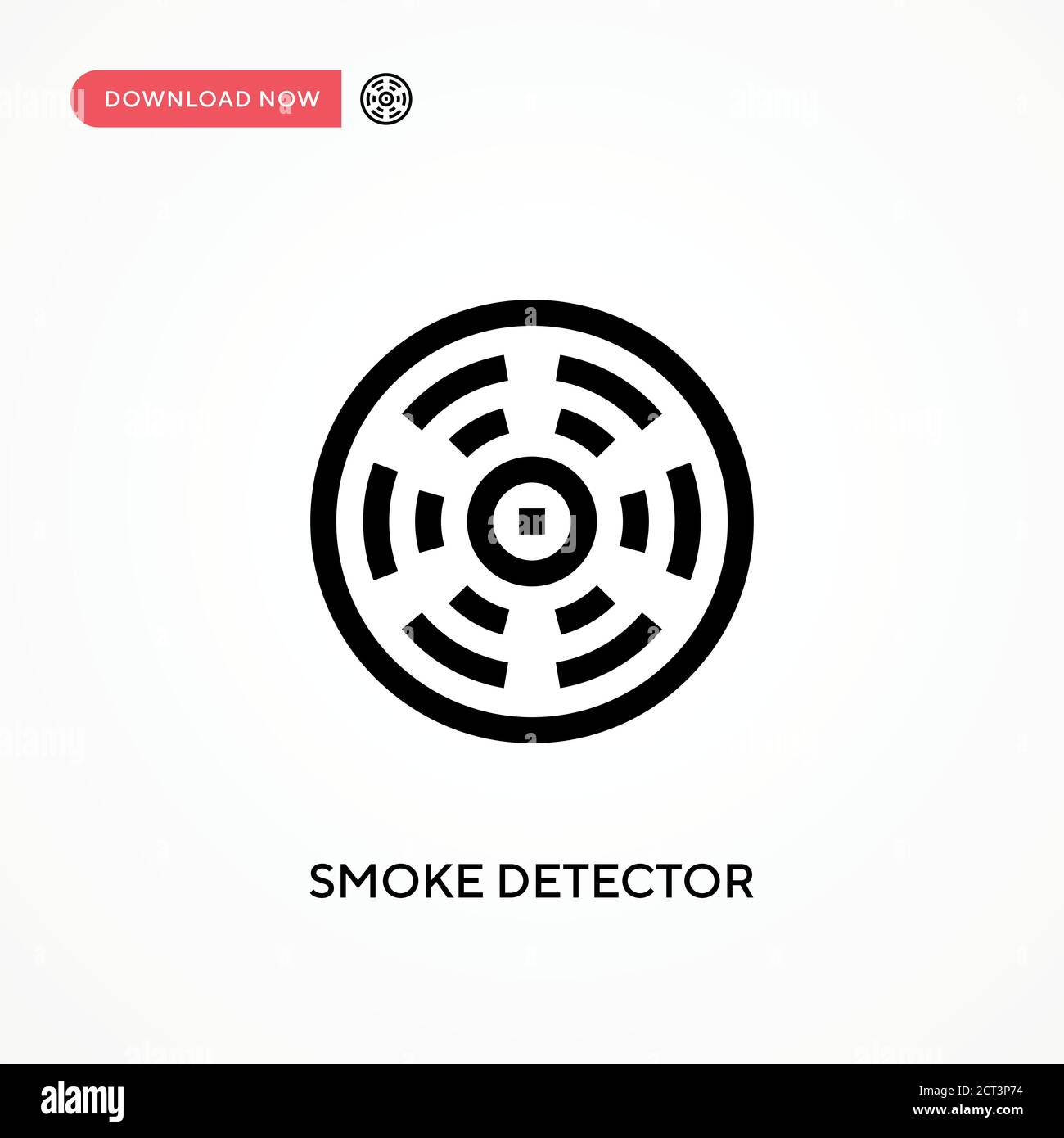 Smoke detector Simple vector icon. Modern, simple flat vector illustration for web site or ...