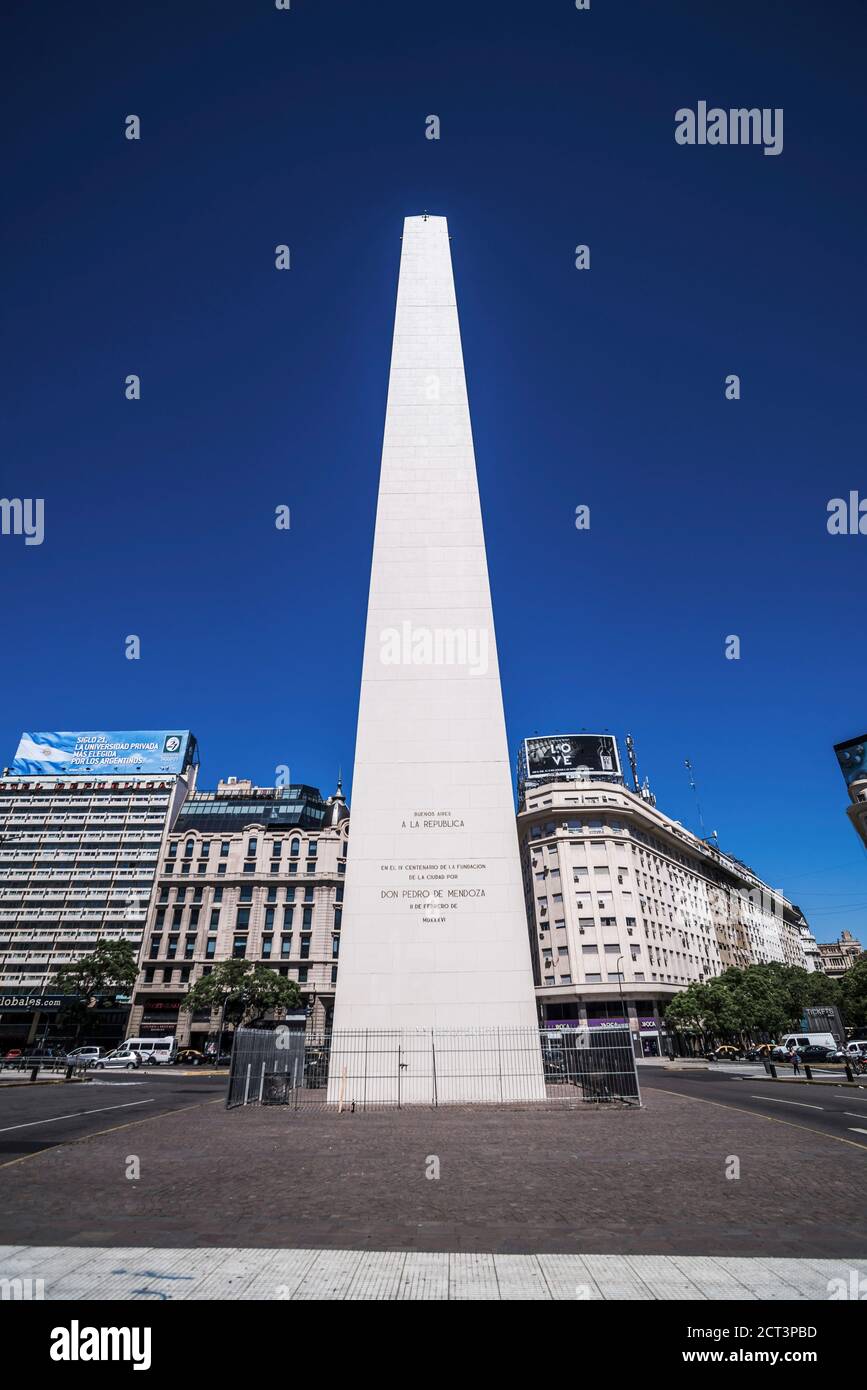 Obelisk of Buenos Aires (Obelisco de Buenos Aires), Plaza de republica ...